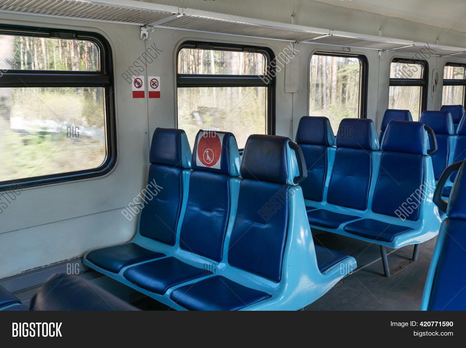 Empty Wagon Train Blue Image & Photo (Free Trial) | Bigstock