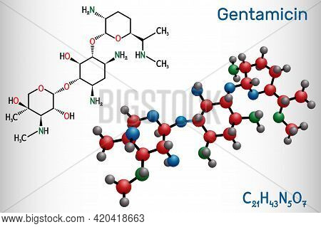 Gentamicin Molecule. Vector & Photo (Free Trial) | Bigstock