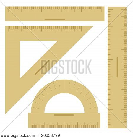 Set Rulers Measuring Vector & Photo (Free Trial) | Bigstock