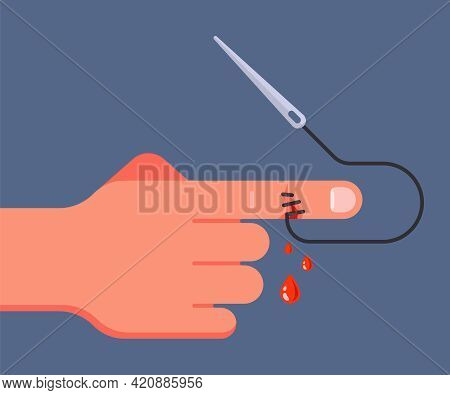 Sew Wound On Arm. Vector & Photo (Free Trial) | Bigstock