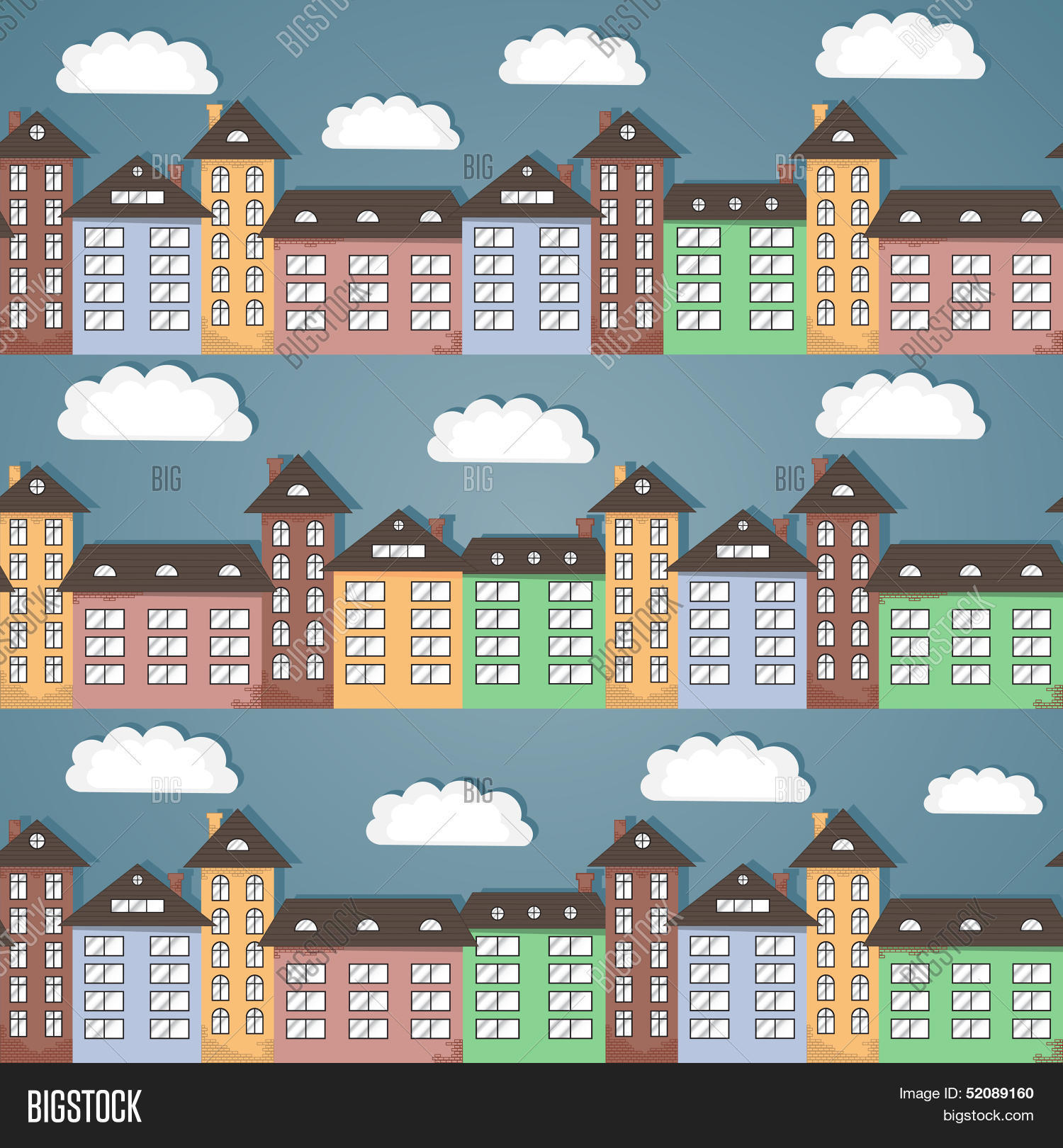 Paper City Seamless Vector & Photo (Free Trial) | Bigstock