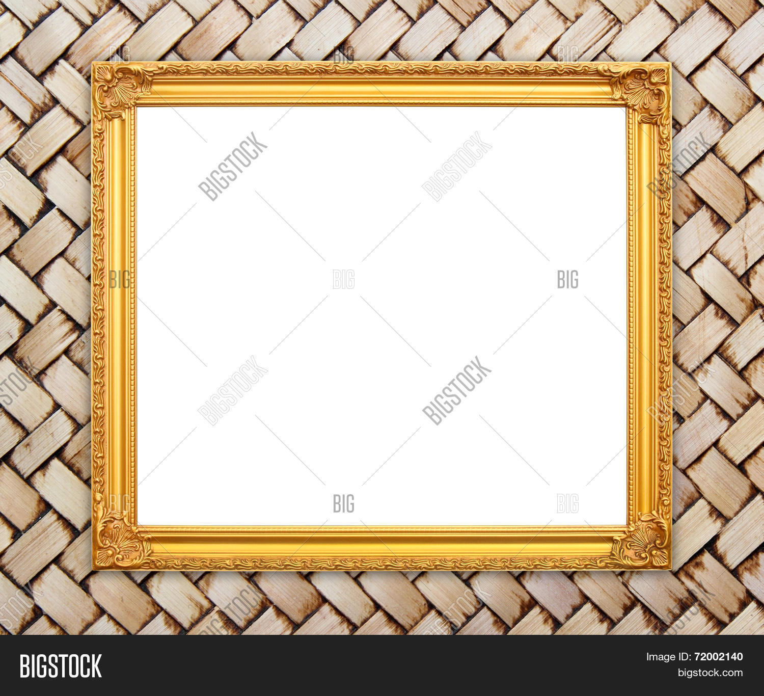 Blank Golden Frame On Image & Photo (Free Trial) | Bigstock