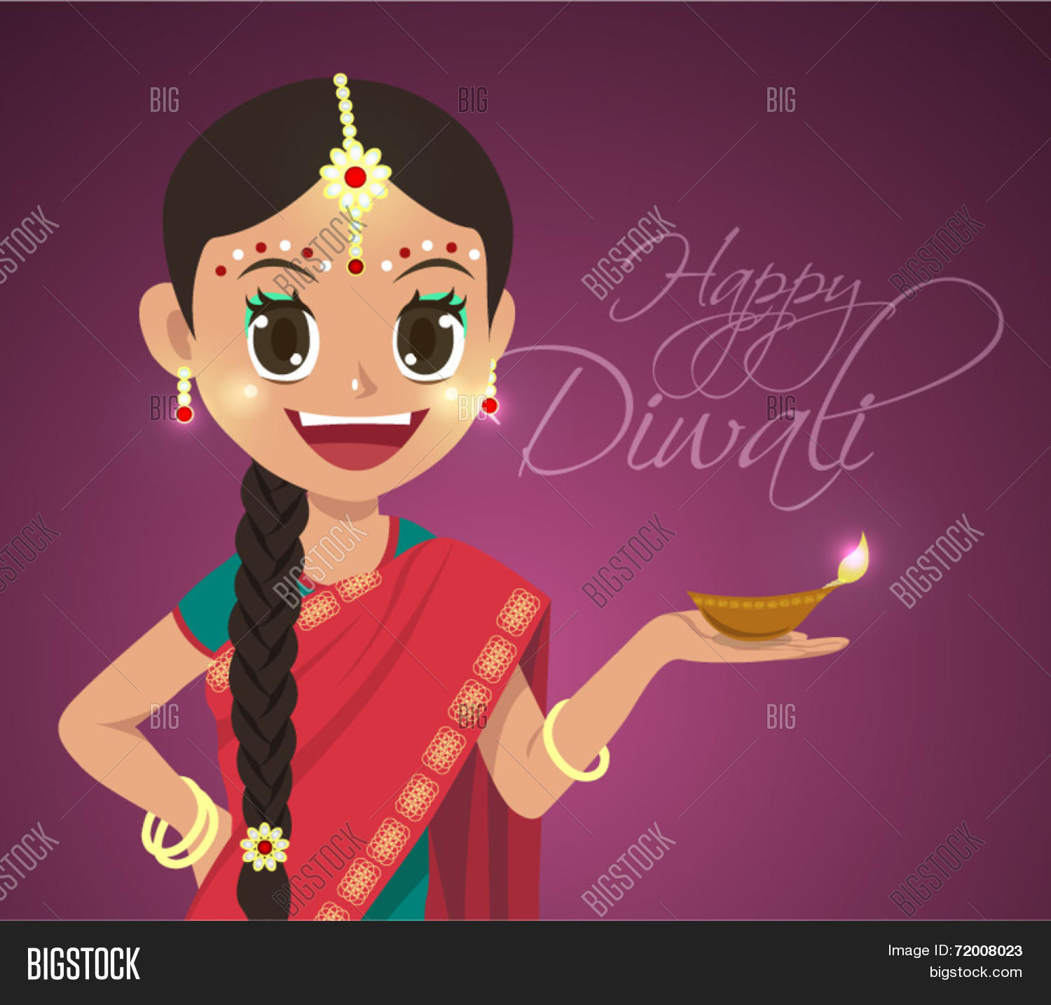 Vector Indian Girl Vector & Photo (Free Trial) | Bigstock