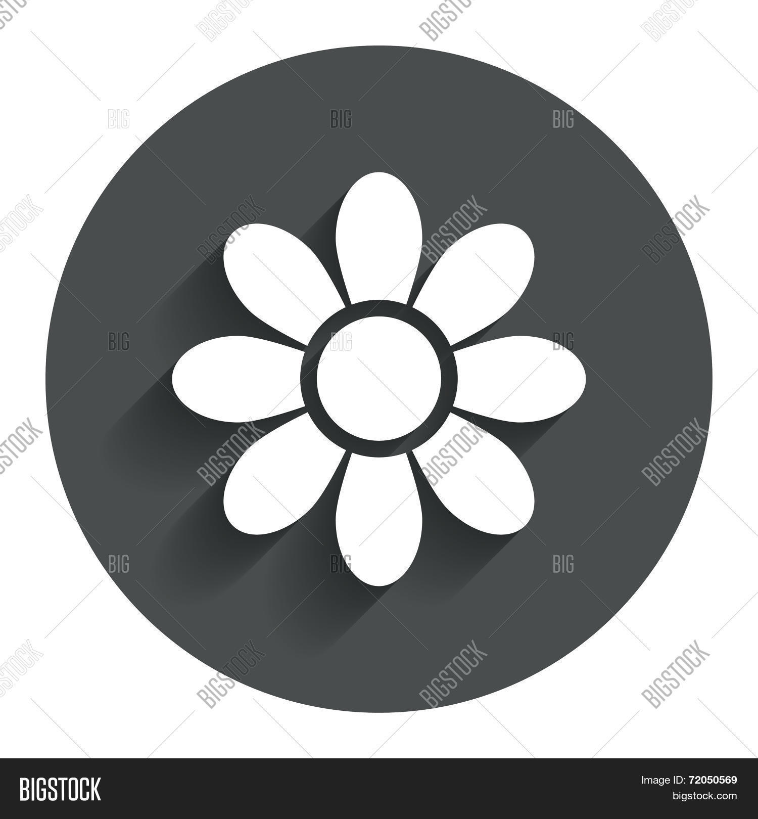 Flower Sign Icon. Vector & Photo (Free Trial) | Bigstock