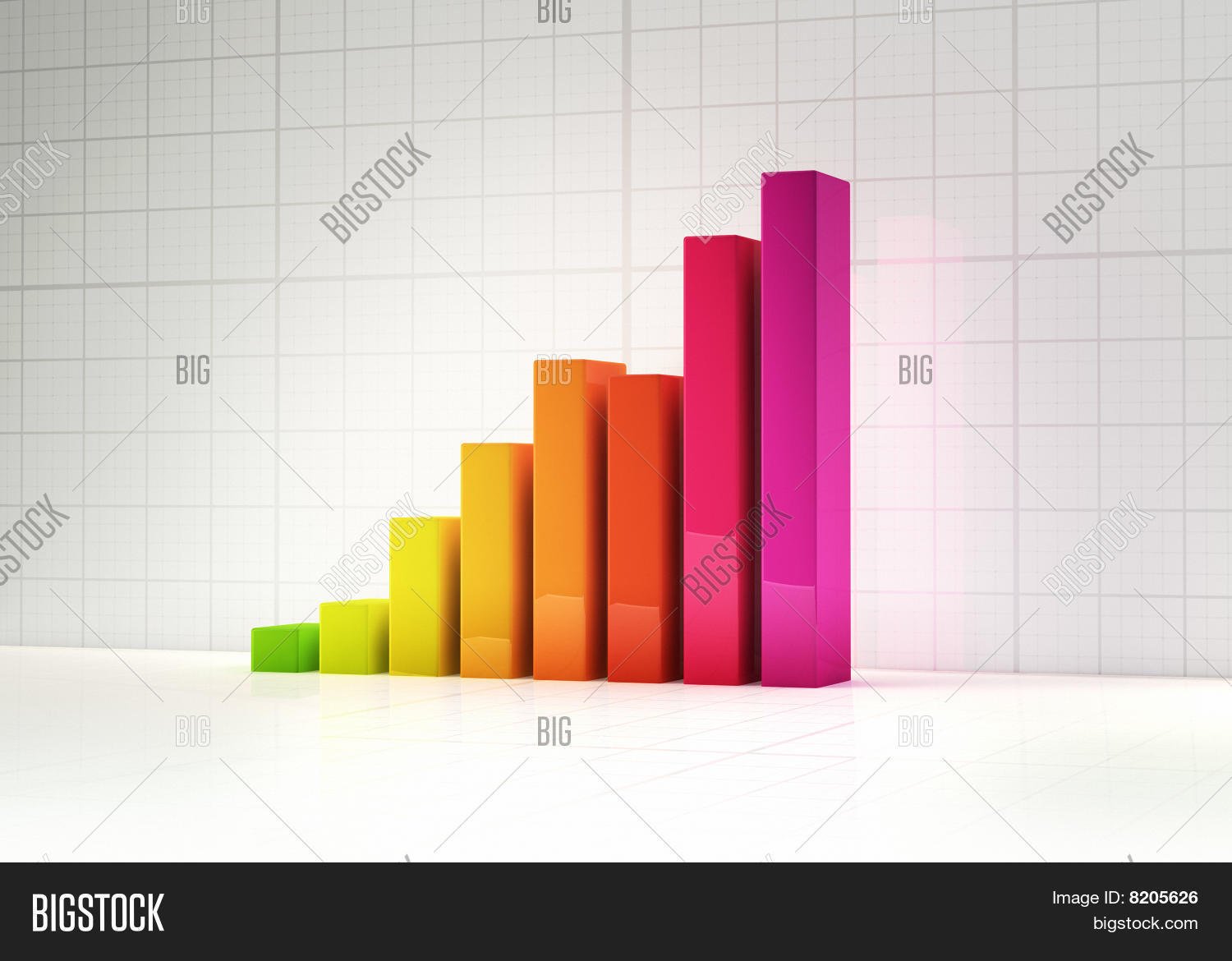 Shiny Bar Graph Image & Photo (Free Trial) | Bigstock