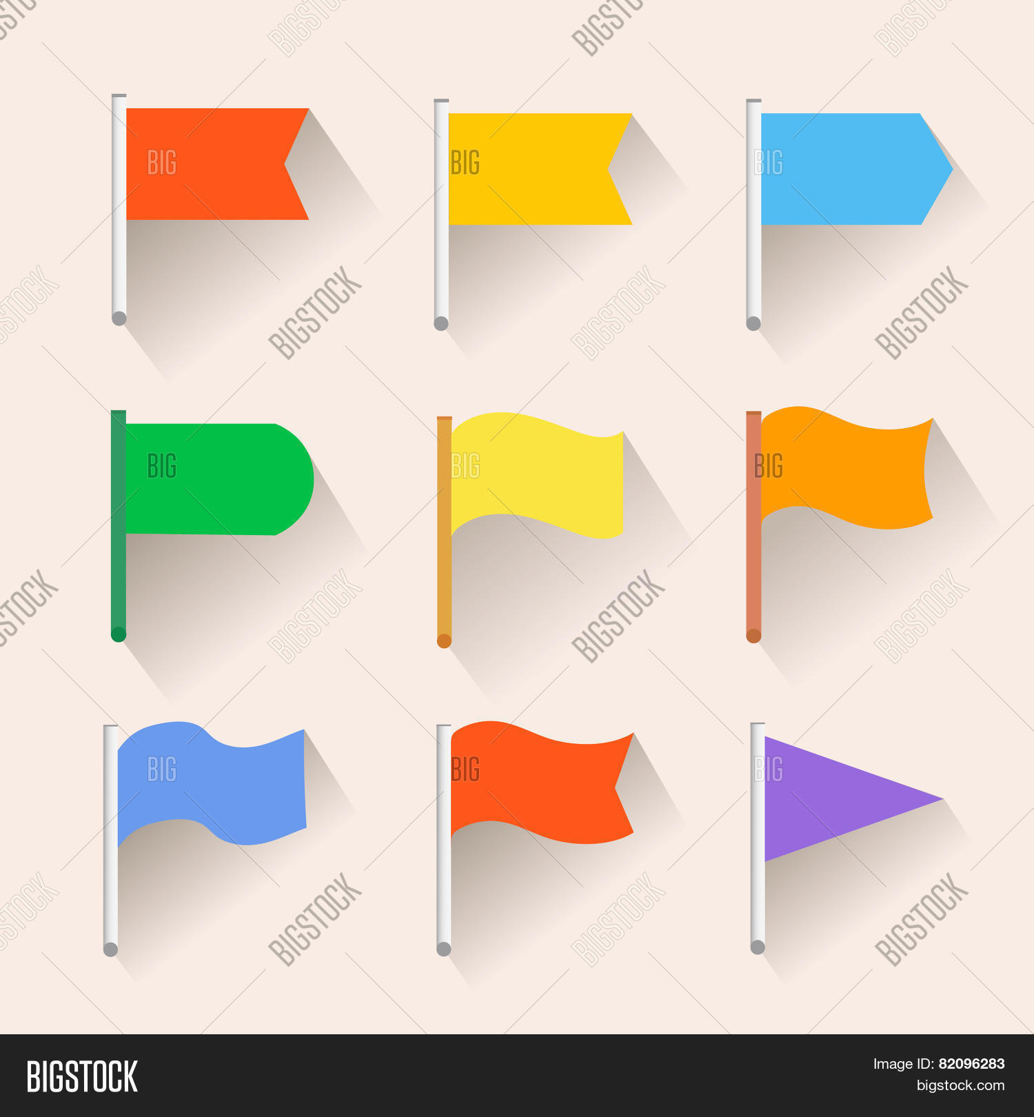 Set Flag Icons. Flat Vector & Photo (Free Trial) | Bigstock