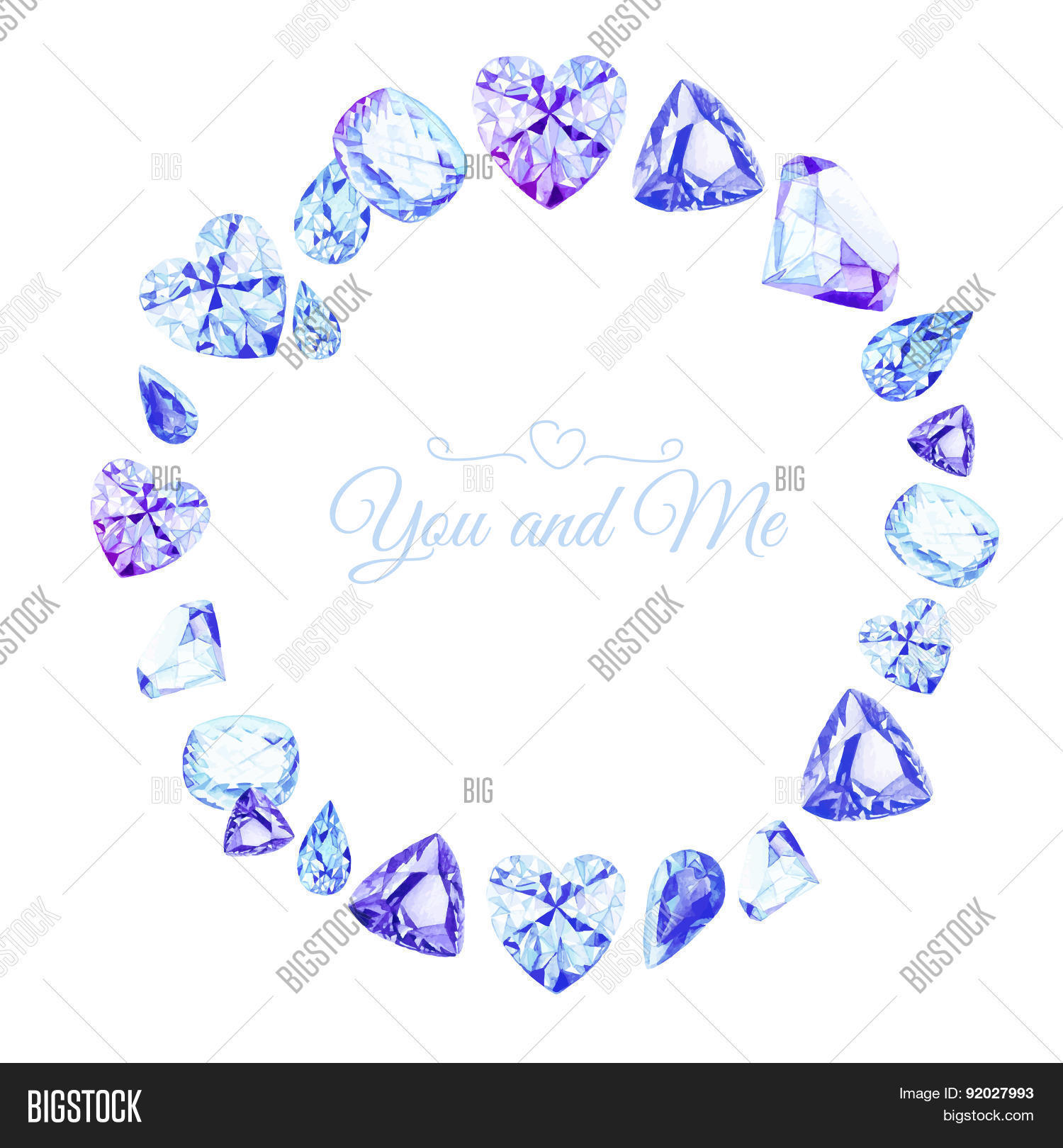 Blue Diamonds Vector & Photo (Free Trial) | Bigstock