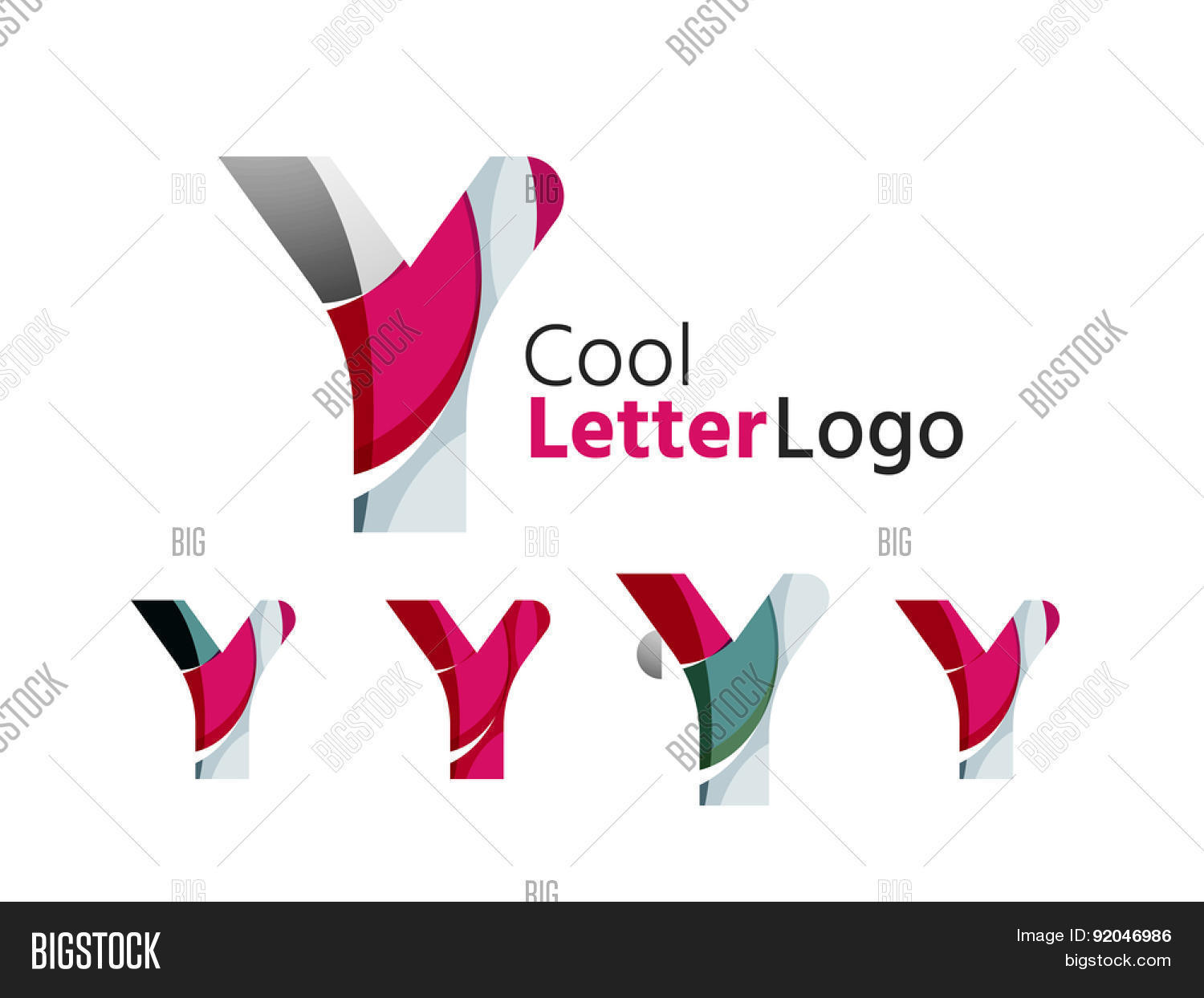 Set Abstract Y Letter Vector & Photo (Free Trial) | Bigstock