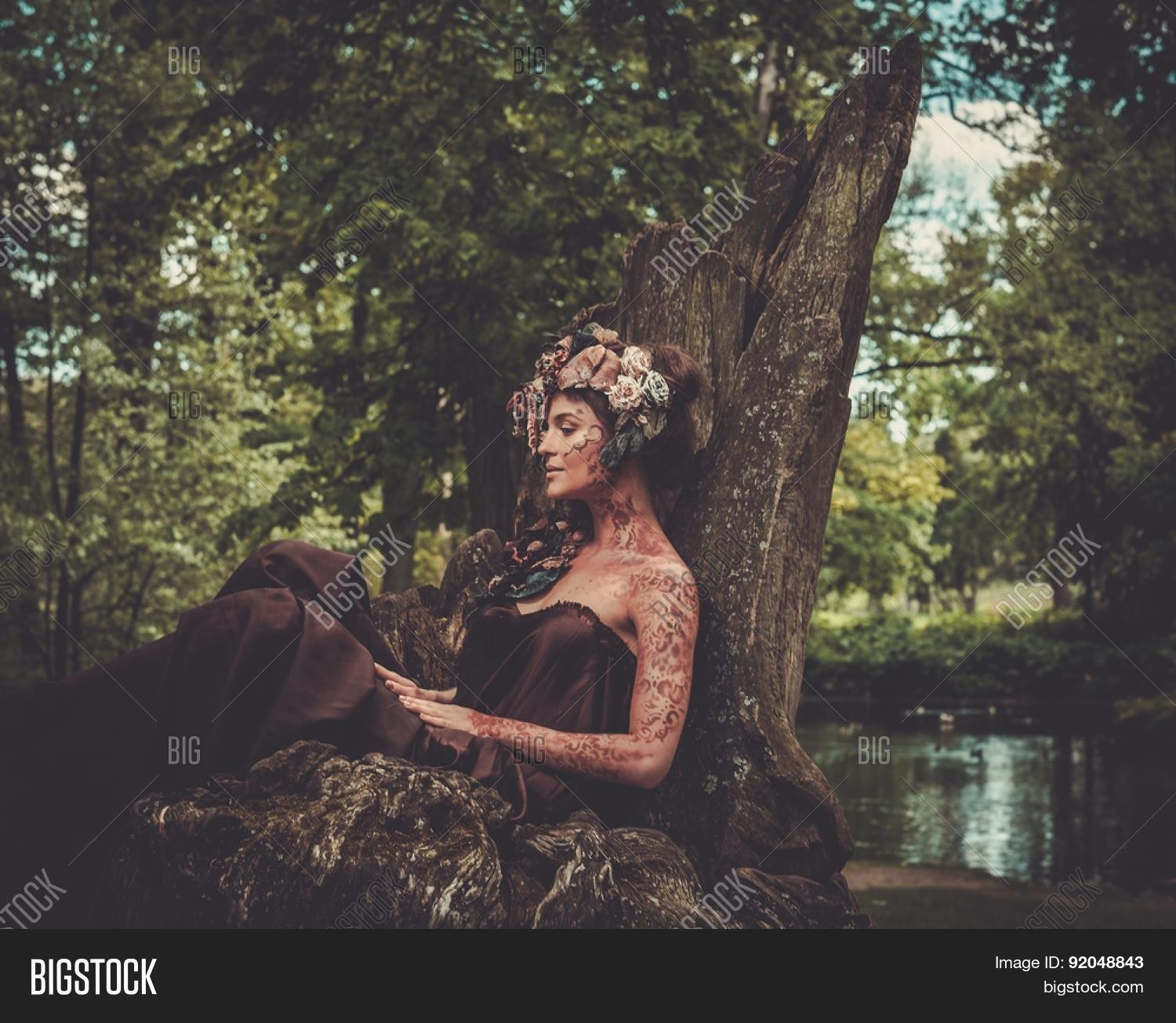 Nymph Sitting On Her Image & Photo (Free Trial) | Bigstock