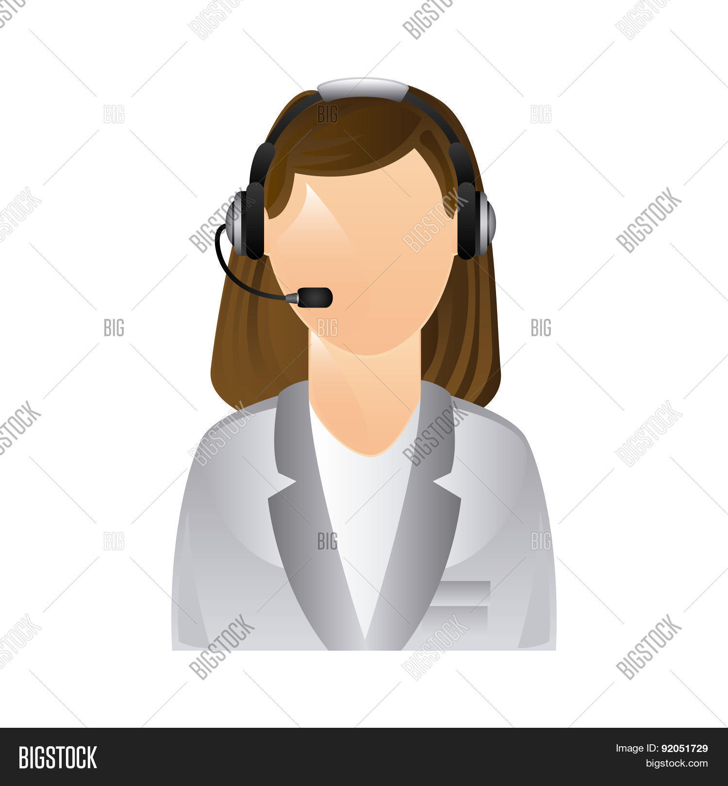 Call Center Design Vector & Photo (Free Trial) | Bigstock