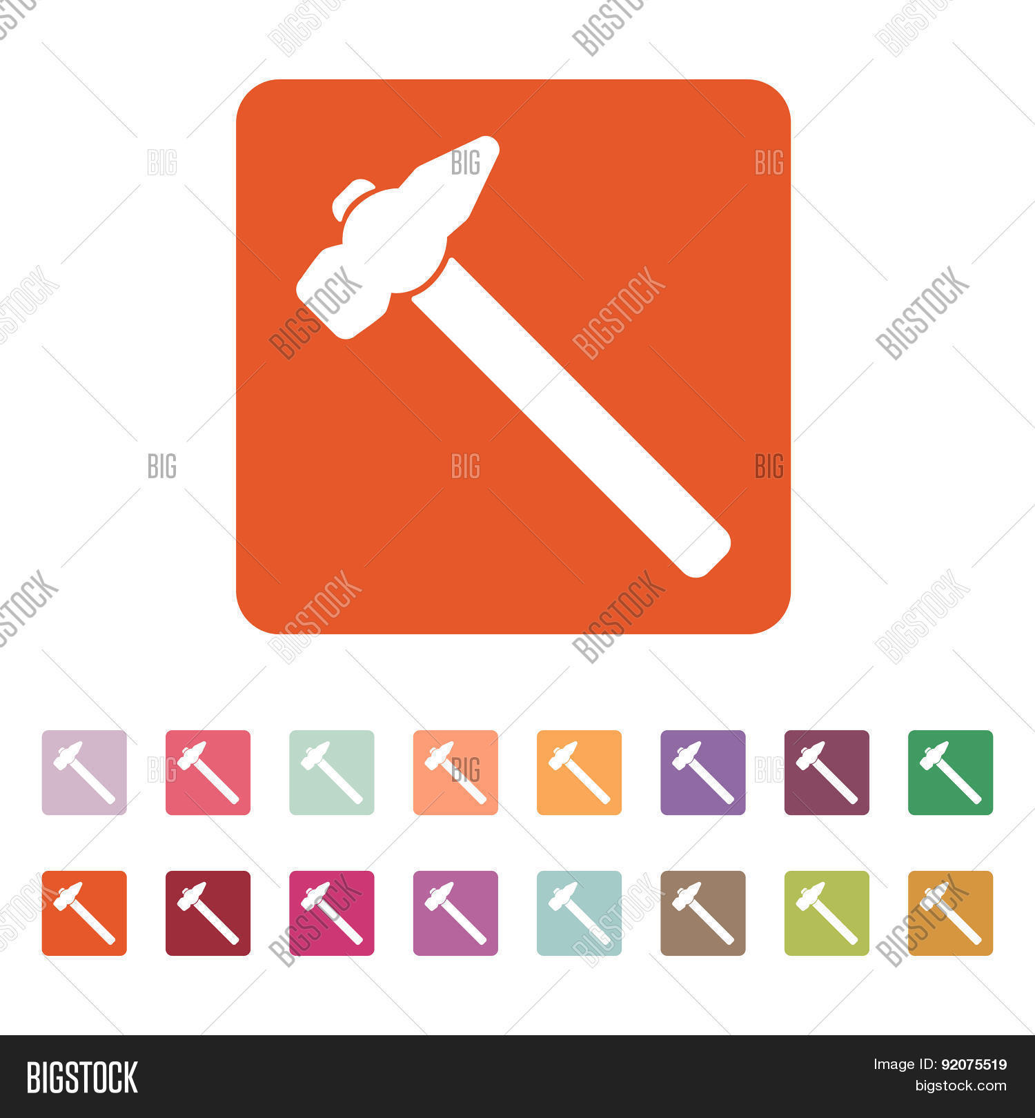 Hammer Icon. Hammer Vector & Photo (Free Trial) | Bigstock