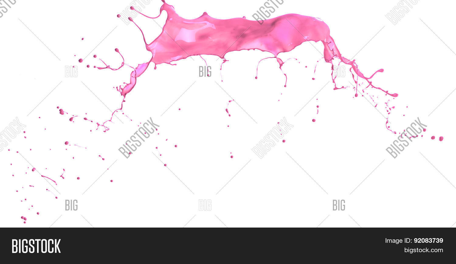 Pink Paint Splashing Image & Photo (Free Trial) | Bigstock