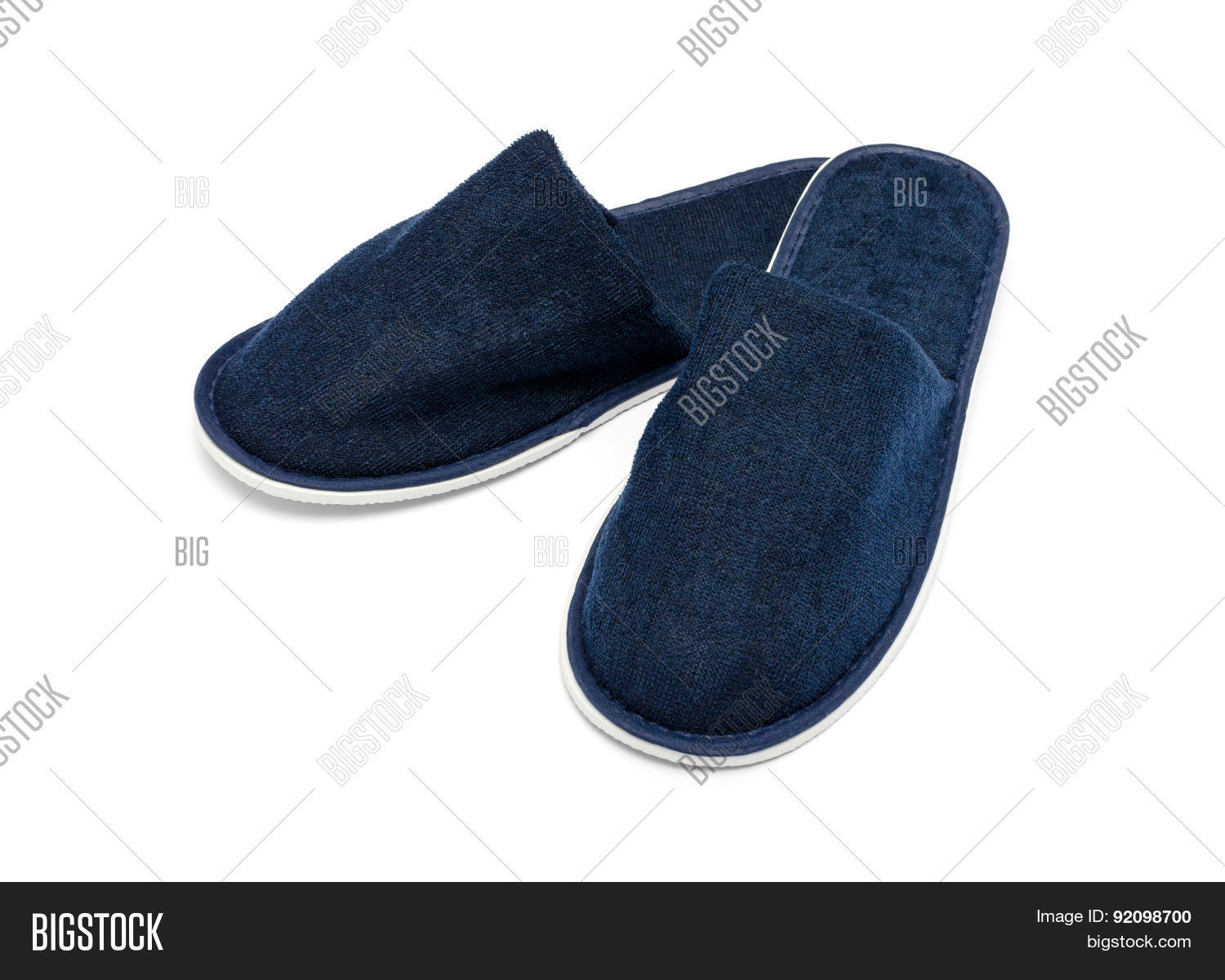 Pair Blue Slippers Image & Photo (Free Trial) | Bigstock