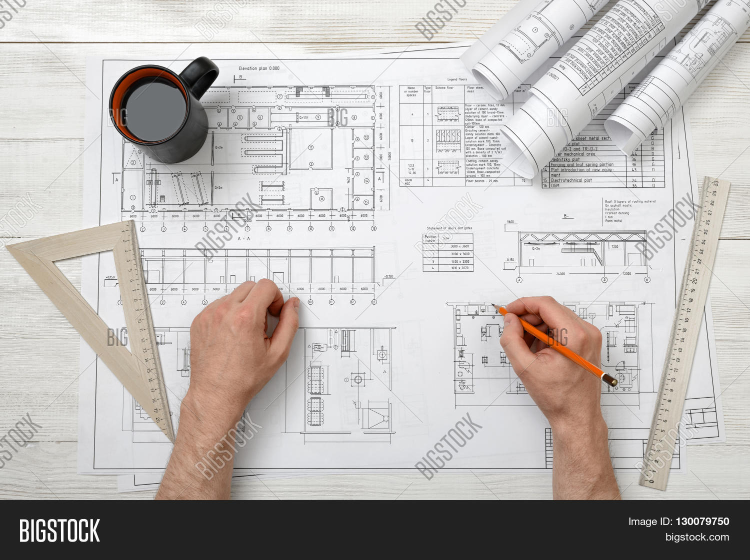 Close- Hands Architect Image & Photo (Free Trial) | Bigstock