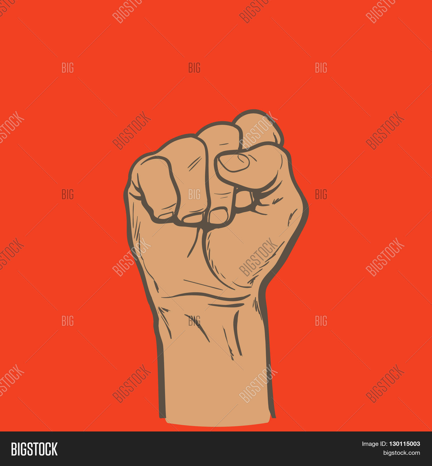 Raised Fist. Strong Image & Photo (Free Trial) | Bigstock