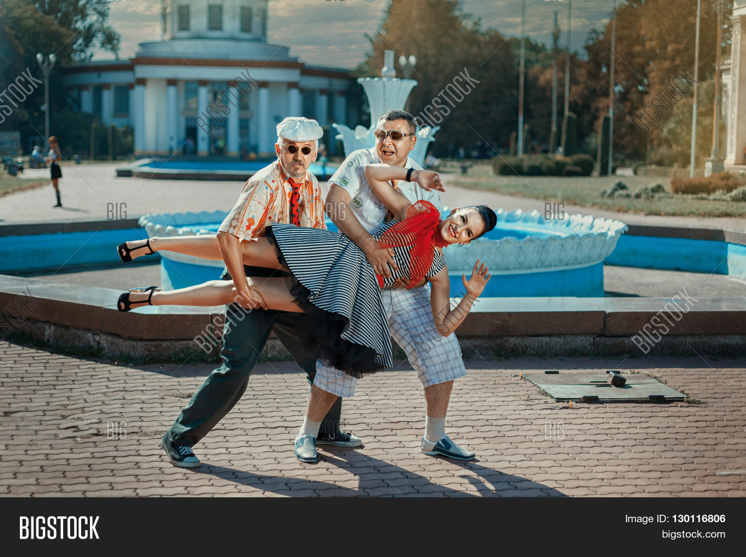 Two Men Carry Woman Image & Photo (Free Trial) | Bigstock