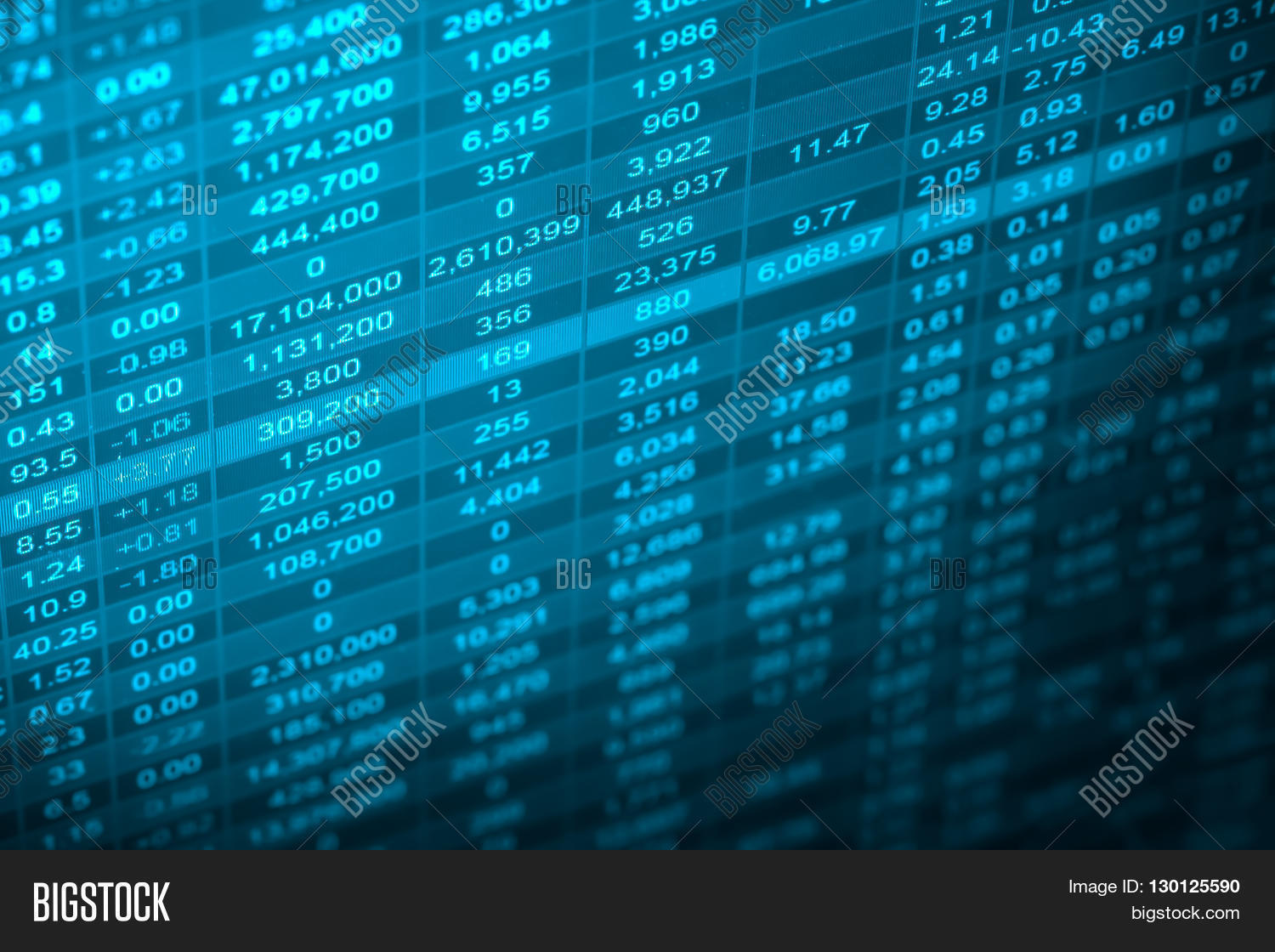 Financial Data On Image & Photo (Free Trial) | Bigstock