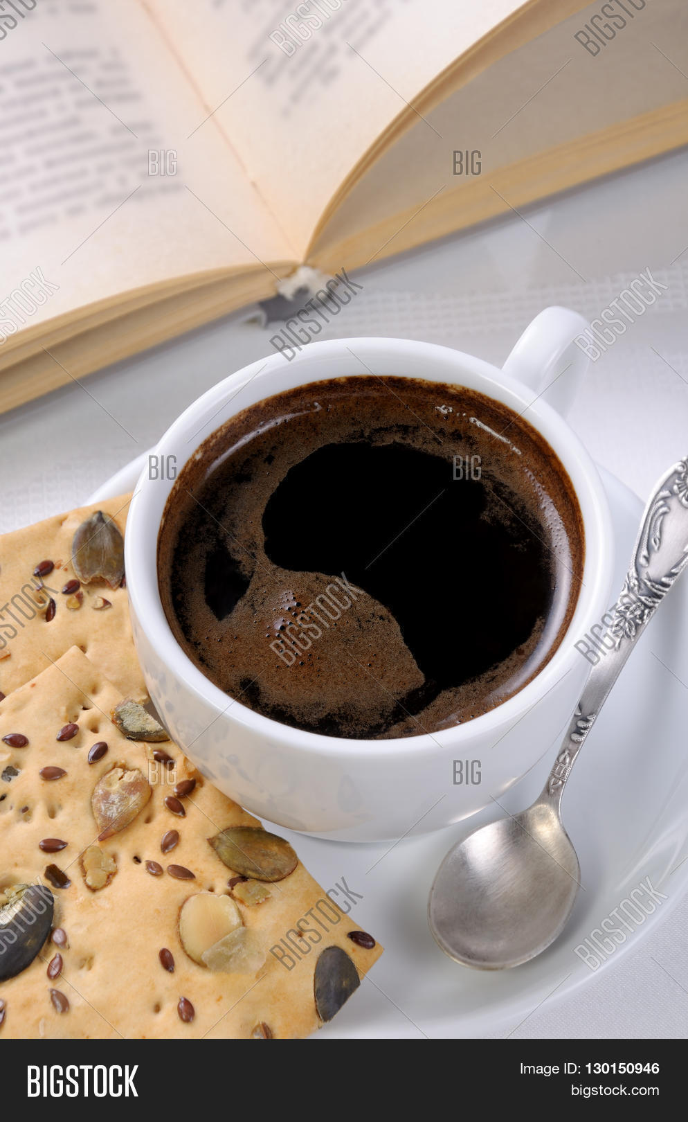 Cup Coffee Crackers On Image & Photo (Free Trial) | Bigstock