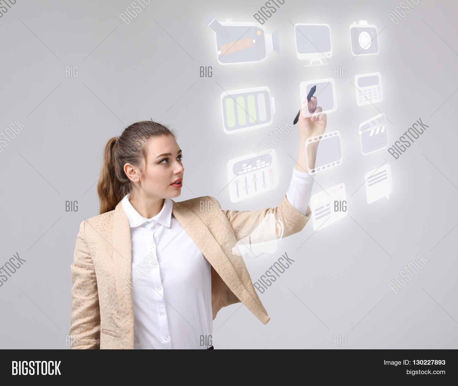 Woman Pressing Image & Photo (Free Trial) | Bigstock