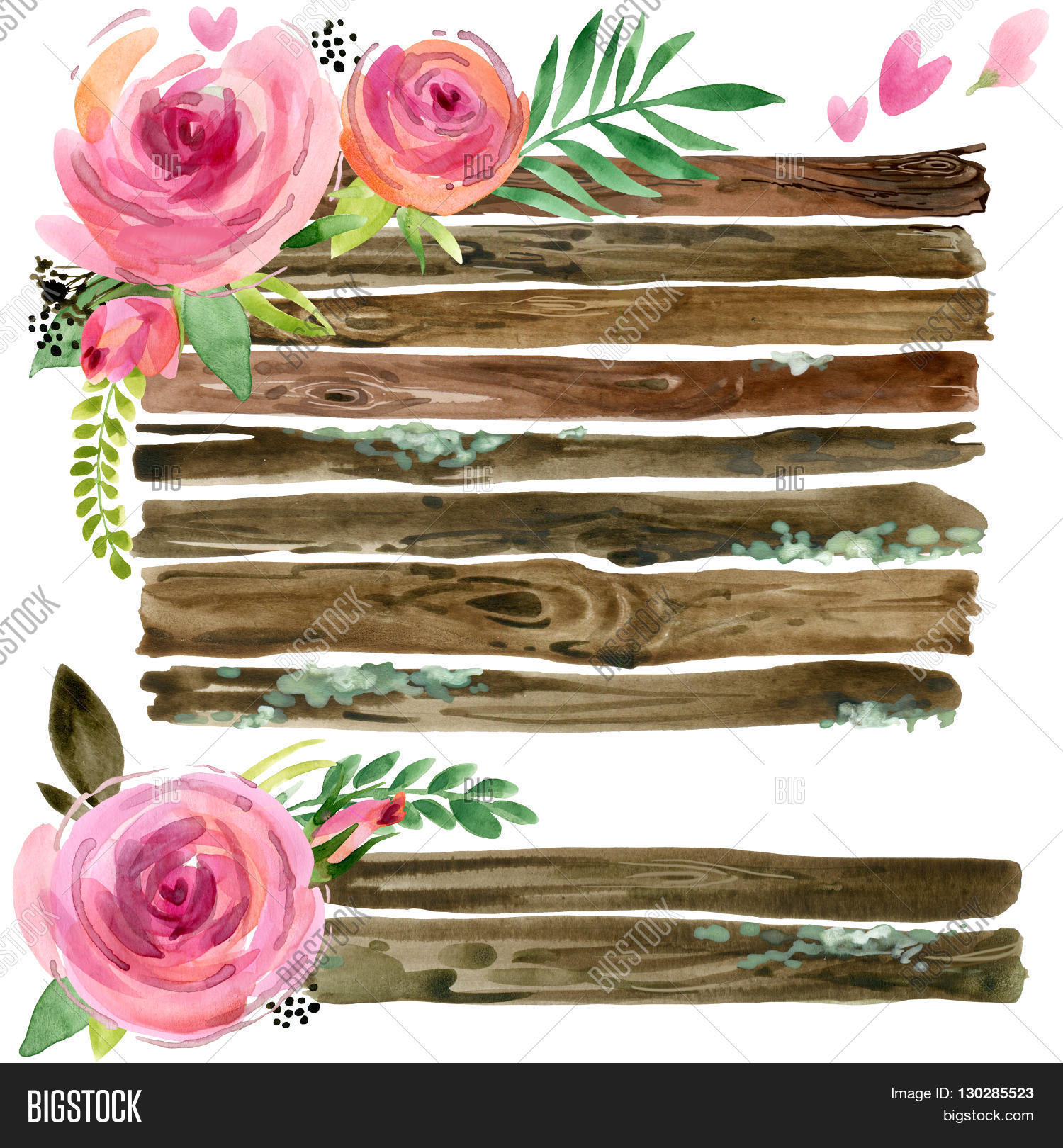 Wood Banners Rose Image & Photo (Free Trial) | Bigstock