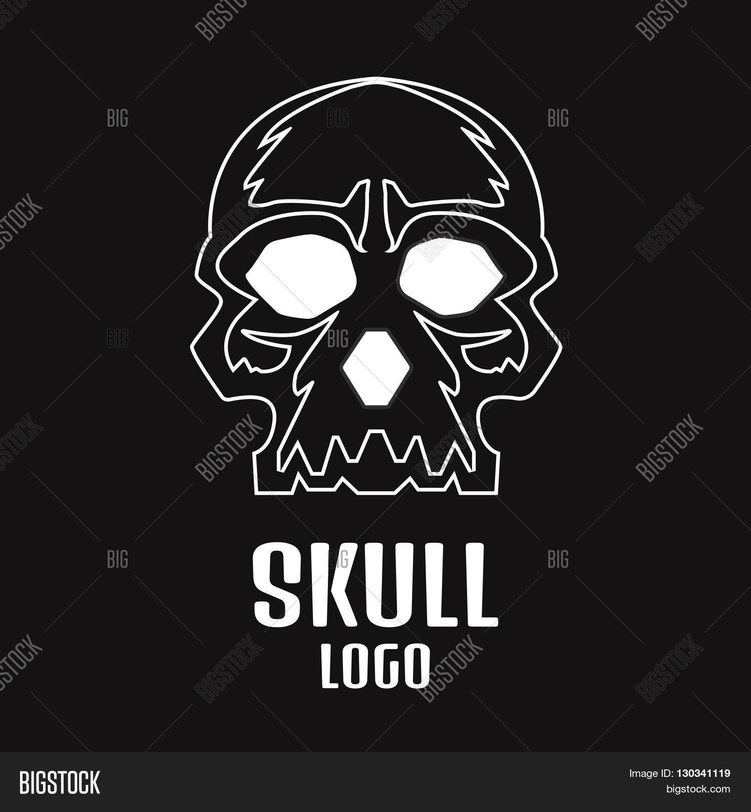 Skull Logo Linear. Vector & Photo (Free Trial) | Bigstock