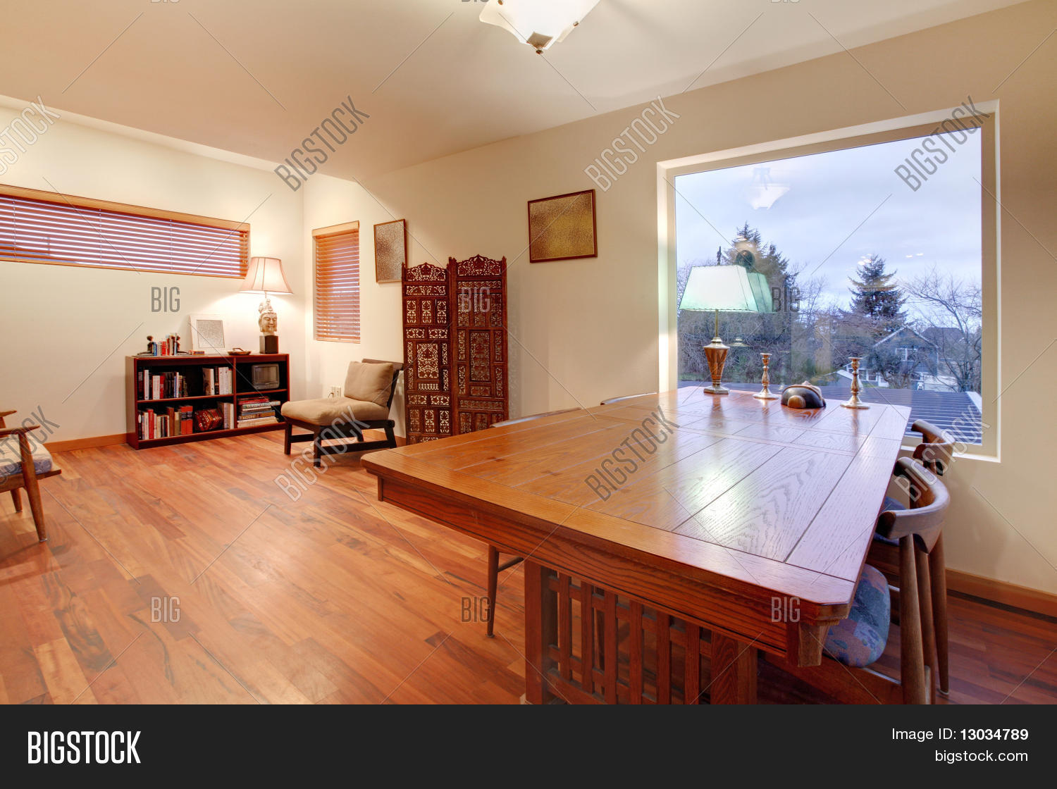 Room Large Wood Table Image & Photo (Free Trial) | Bigstock