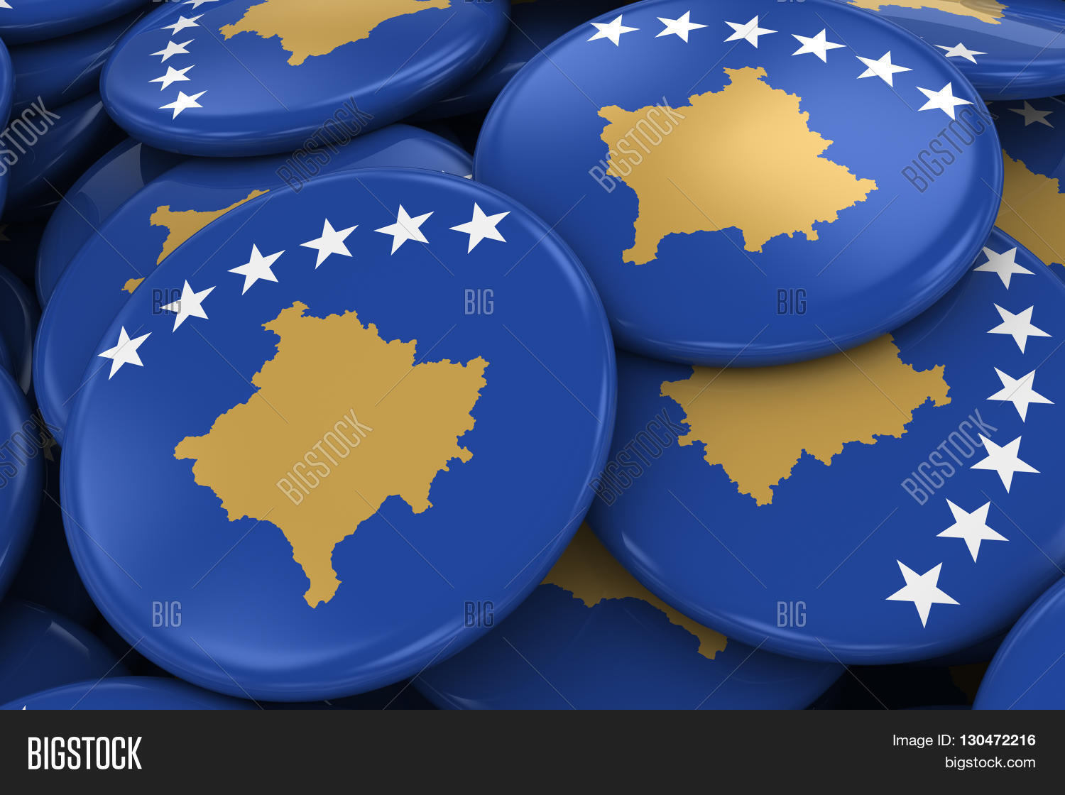 Pile Kosovan Flag Image & Photo (Free Trial) | Bigstock
