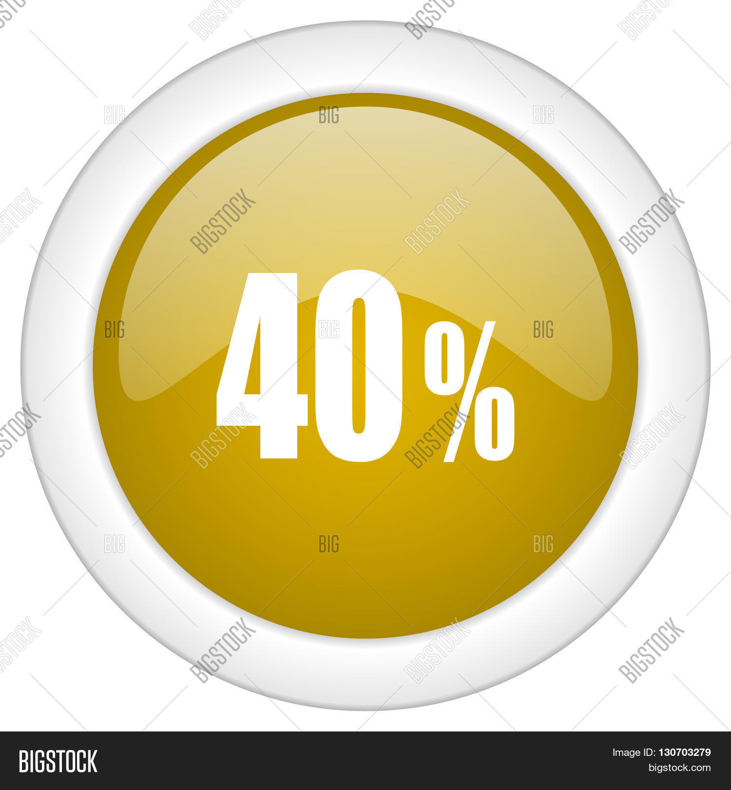 40 Percent Icon, Image & Photo (Free Trial) | Bigstock