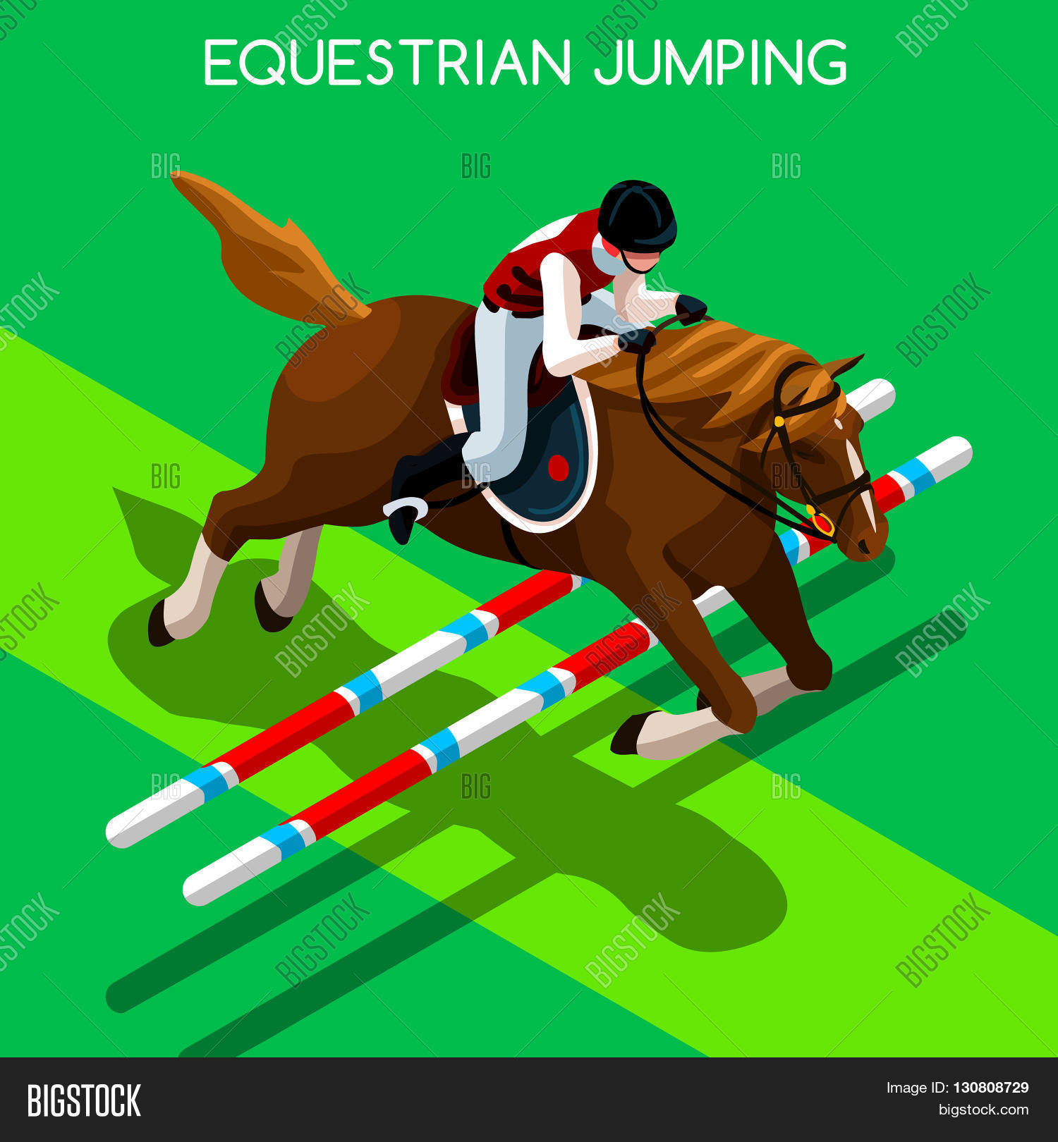 Equestrian Jumping Vector & Photo (Free Trial) | Bigstock