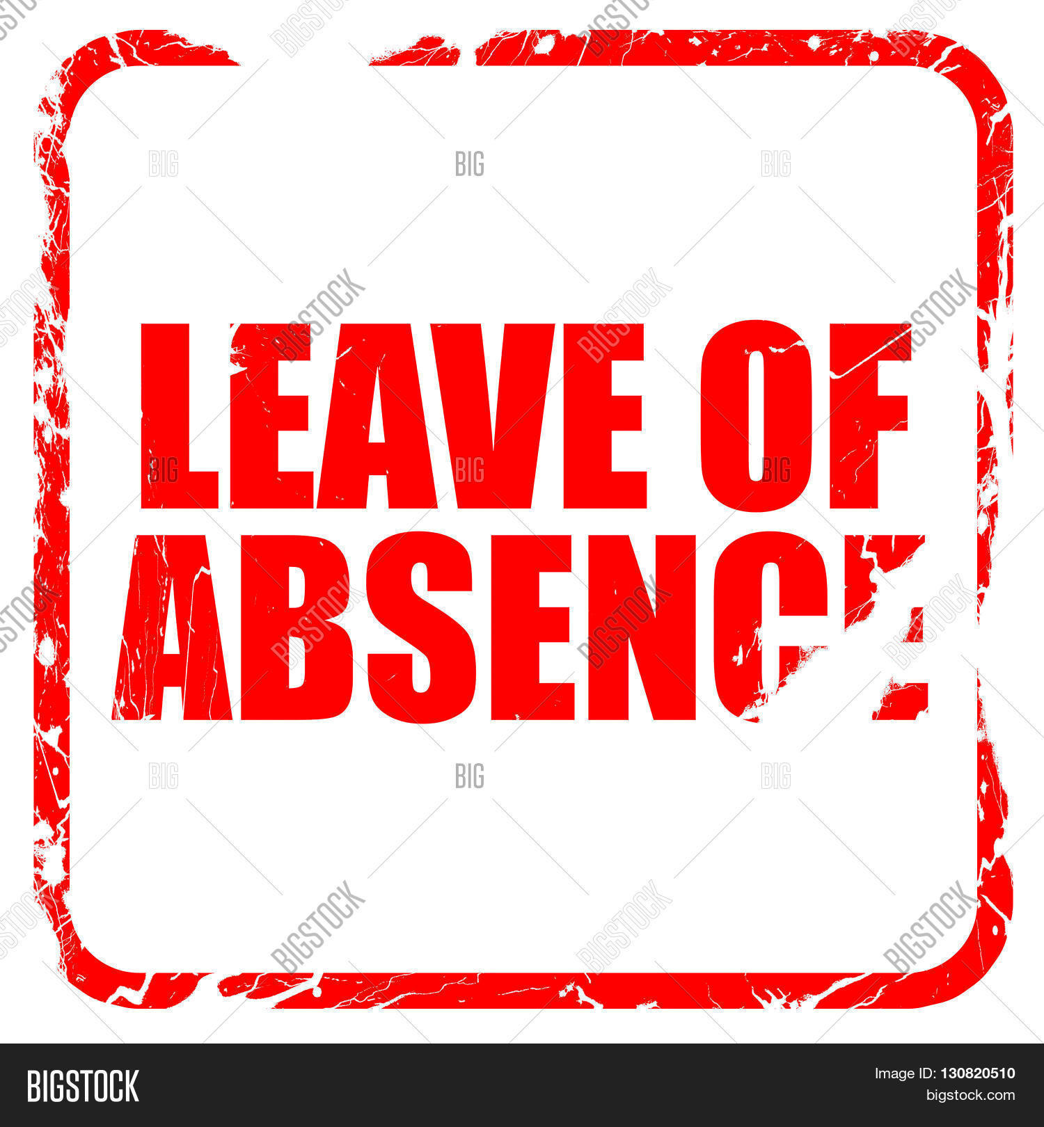 Leave Absence, Red Image & Photo (Free Trial) | Bigstock