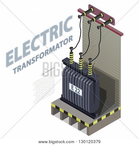 Electric Transformer Vector & Photo (Free Trial) | Bigstock