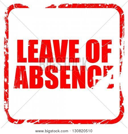 Leave Absence, Red Image & Photo (Free Trial) | Bigstock