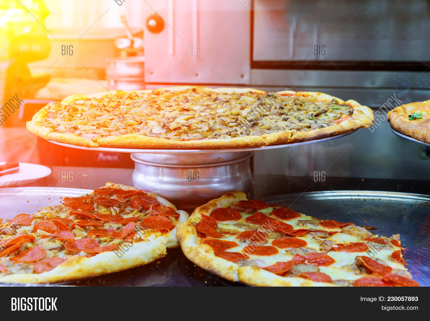 Pizza On Shop Show- Image & Photo (Free Trial) | Bigstock