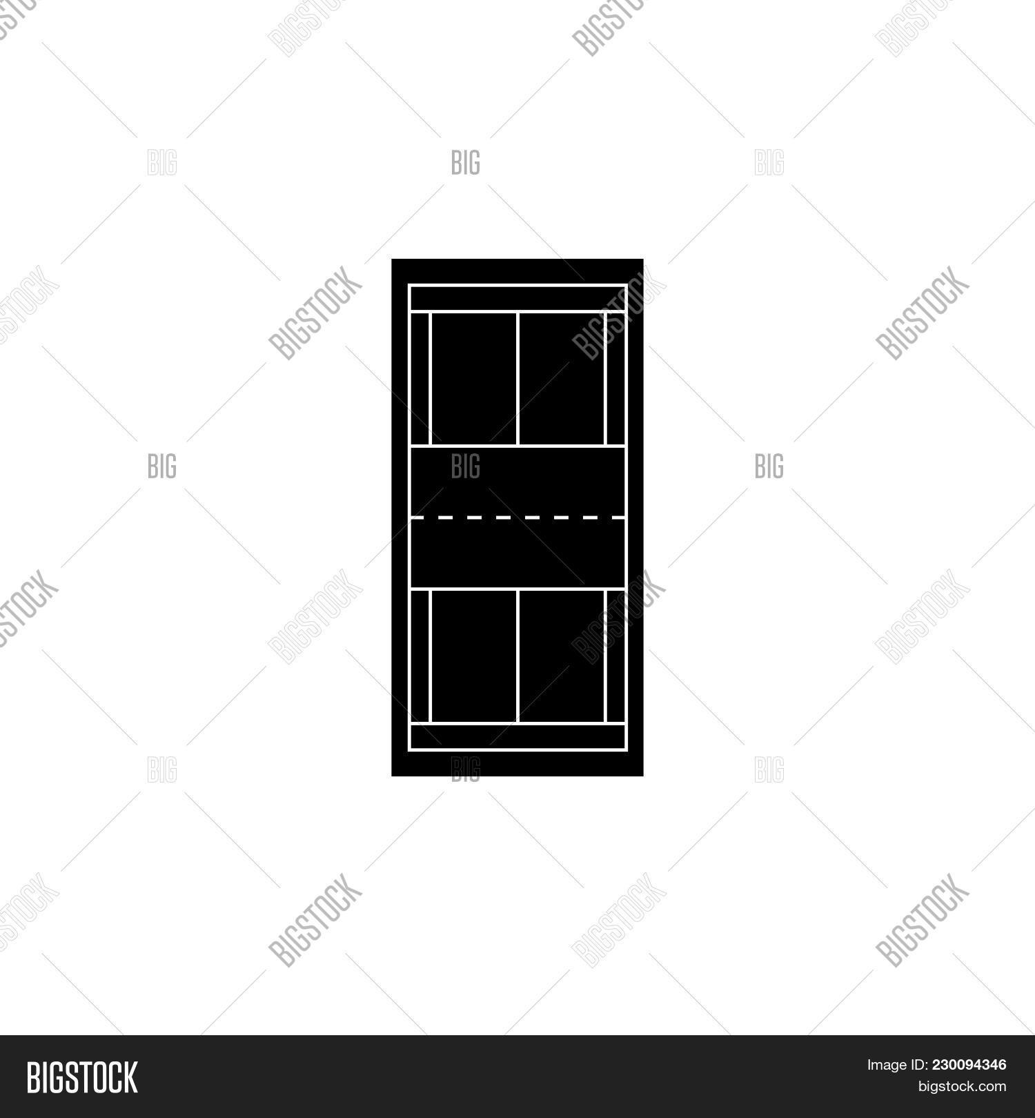 Scheme Tennis Court. Vector & Photo (Free Trial) | Bigstock