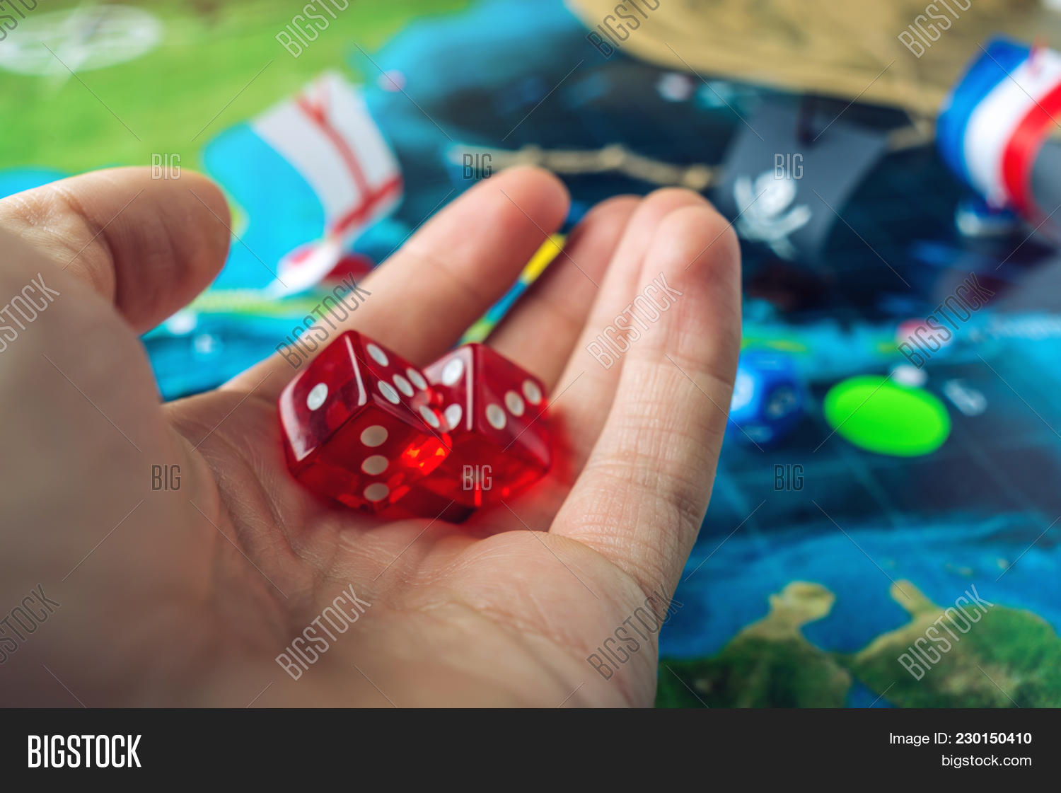 Hand Throwing Red Dice Image & Photo (Free Trial) | Bigstock
