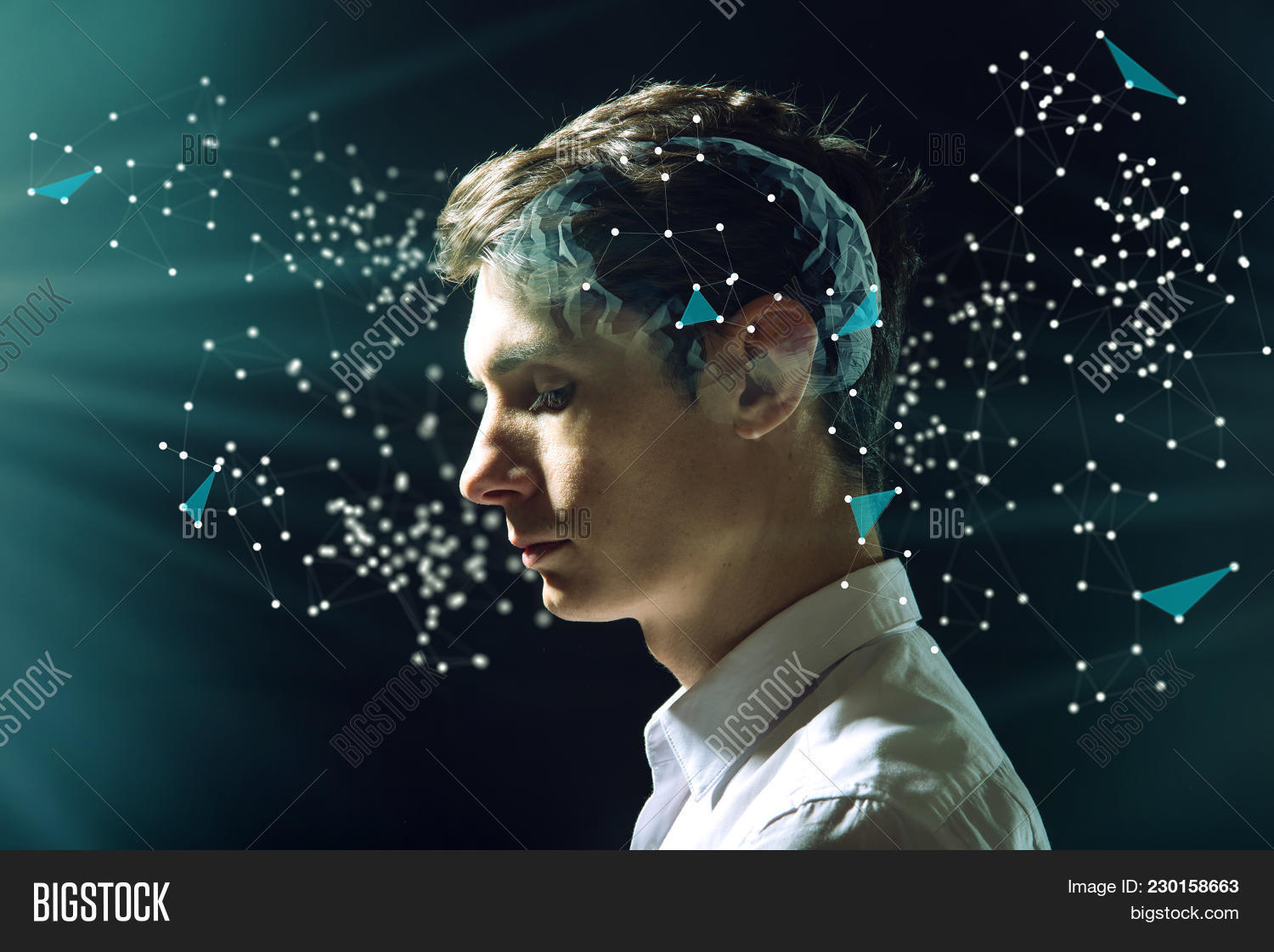 Man's Head Businessman Image & Photo (Free Trial) | Bigstock