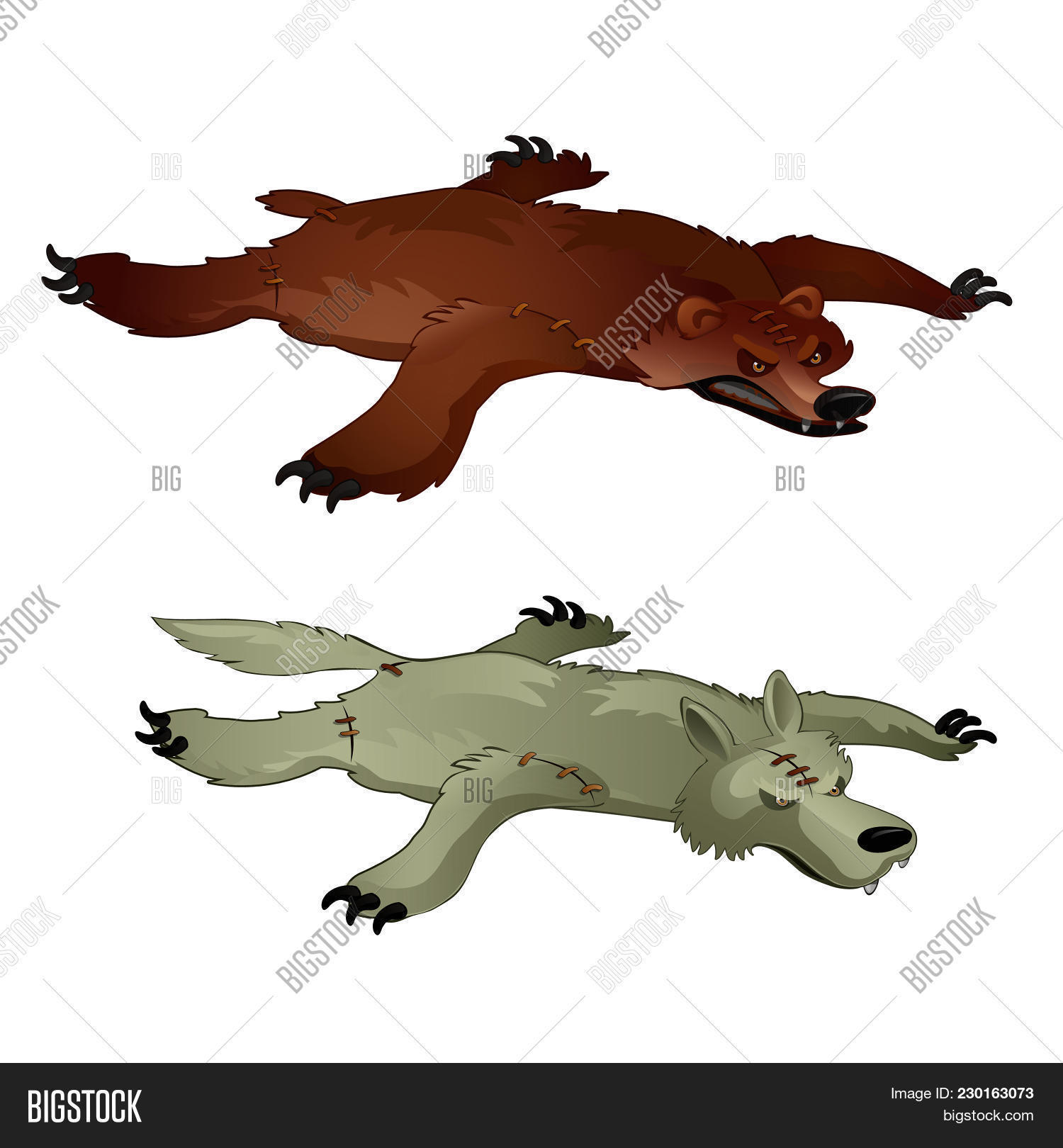 Bear Skin Wolf Vector & Photo (Free Trial) | Bigstock