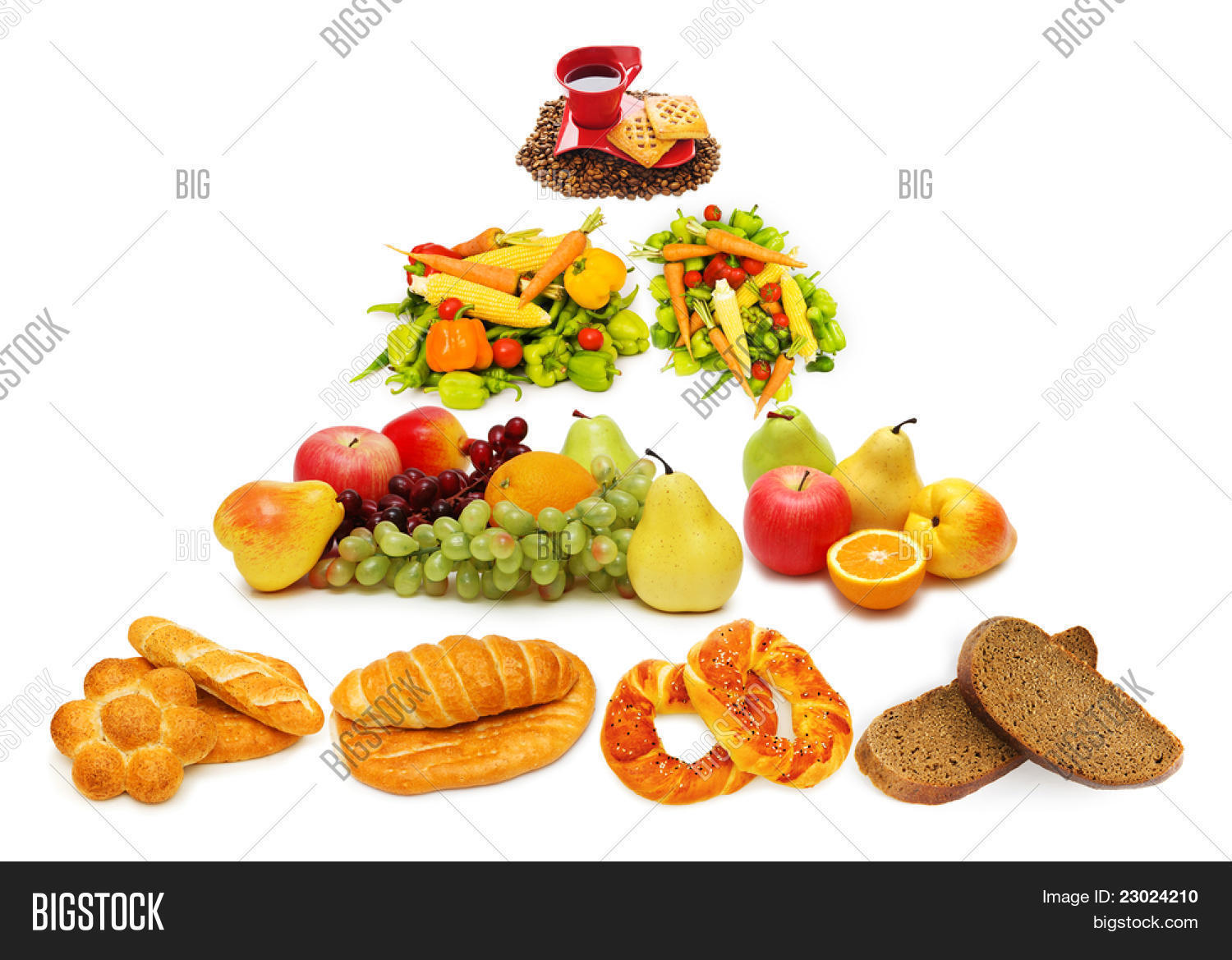 Food Pyramid Lots Image & Photo (Free Trial) | Bigstock