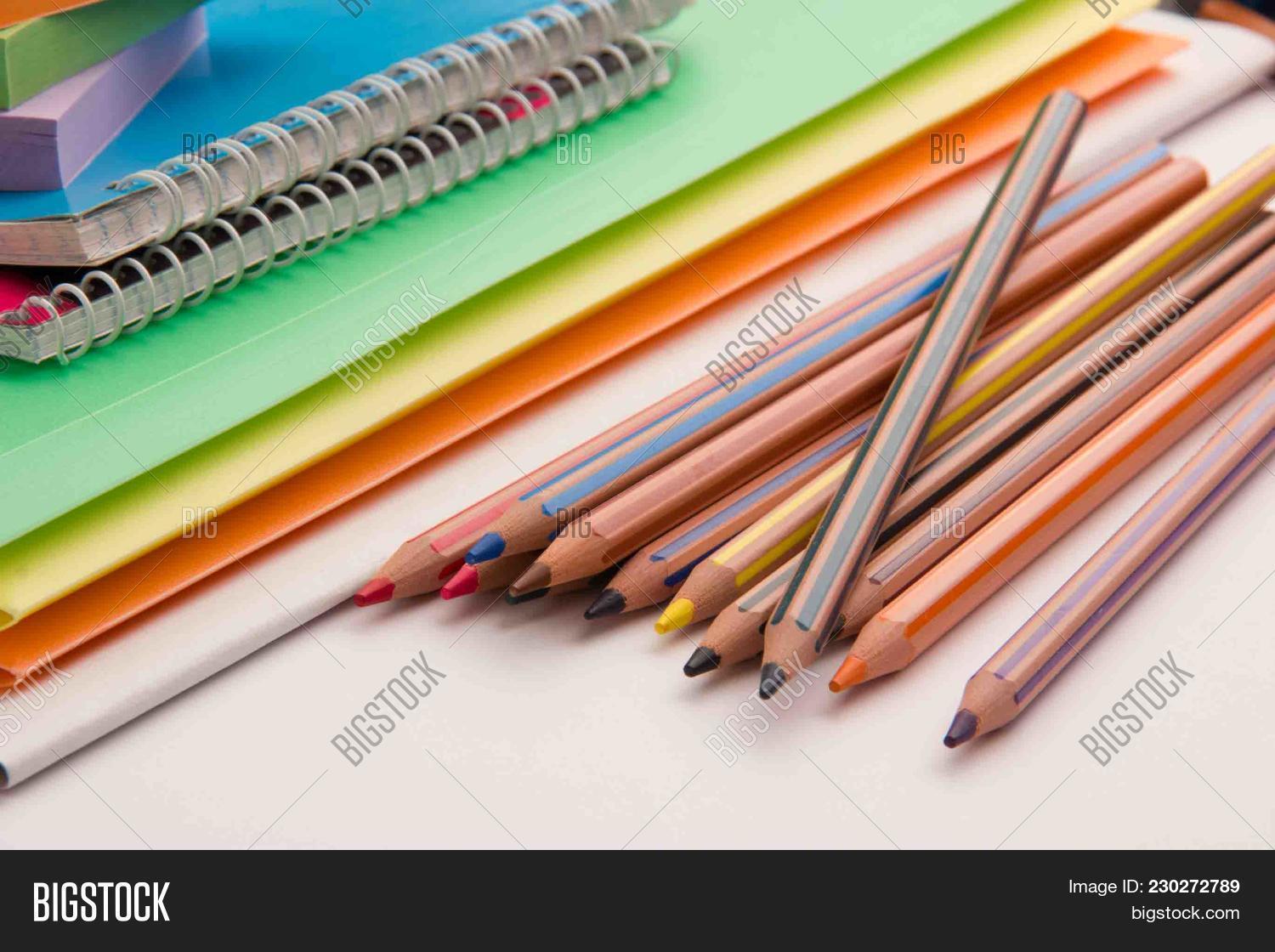 Pencils Folders Image & Photo (Free Trial) | Bigstock