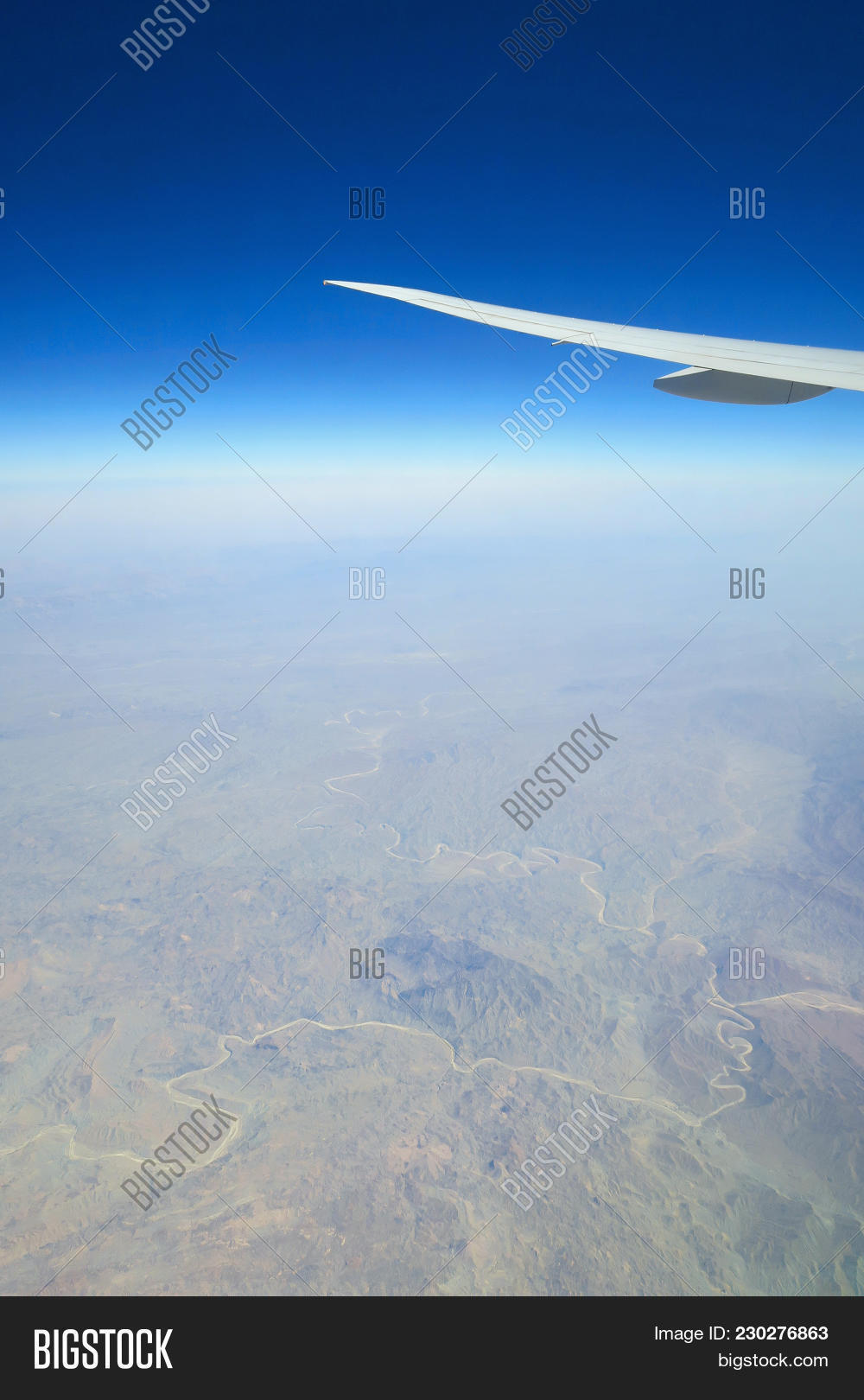 Plane Wing Above Image & Photo (Free Trial) | Bigstock