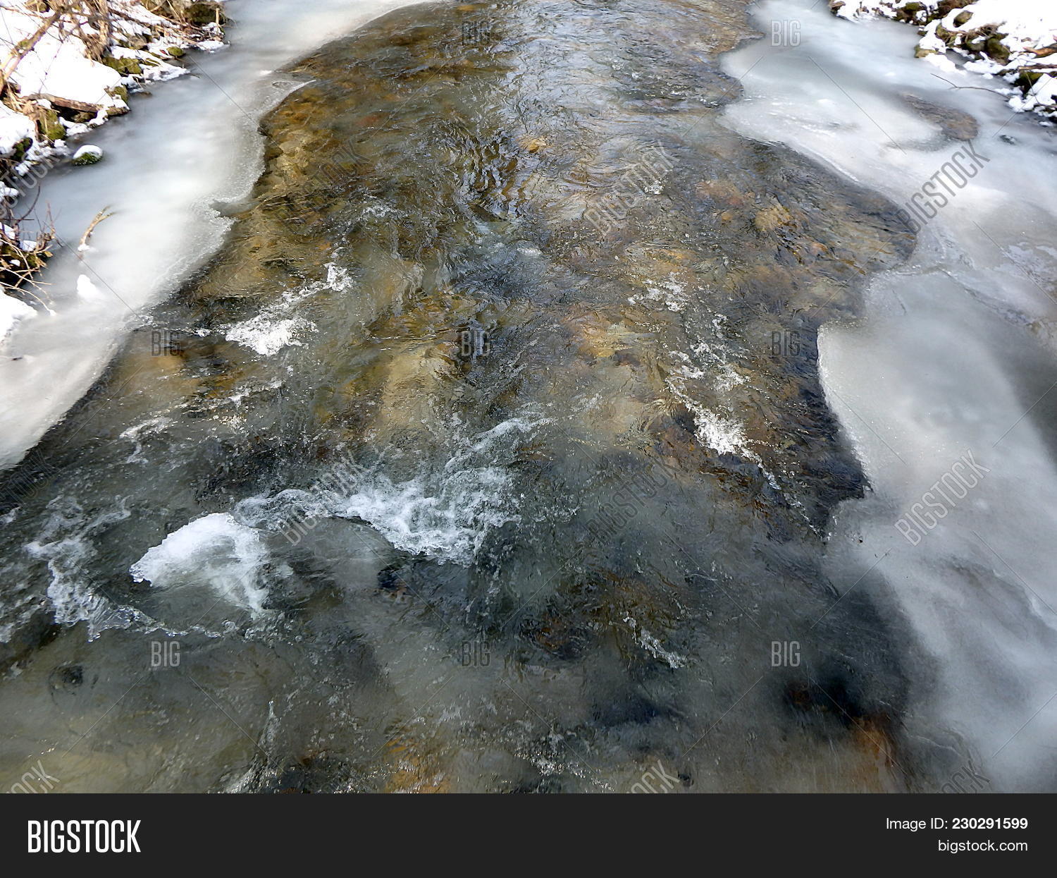 Frozen River Forest, Image & Photo (Free Trial) | Bigstock