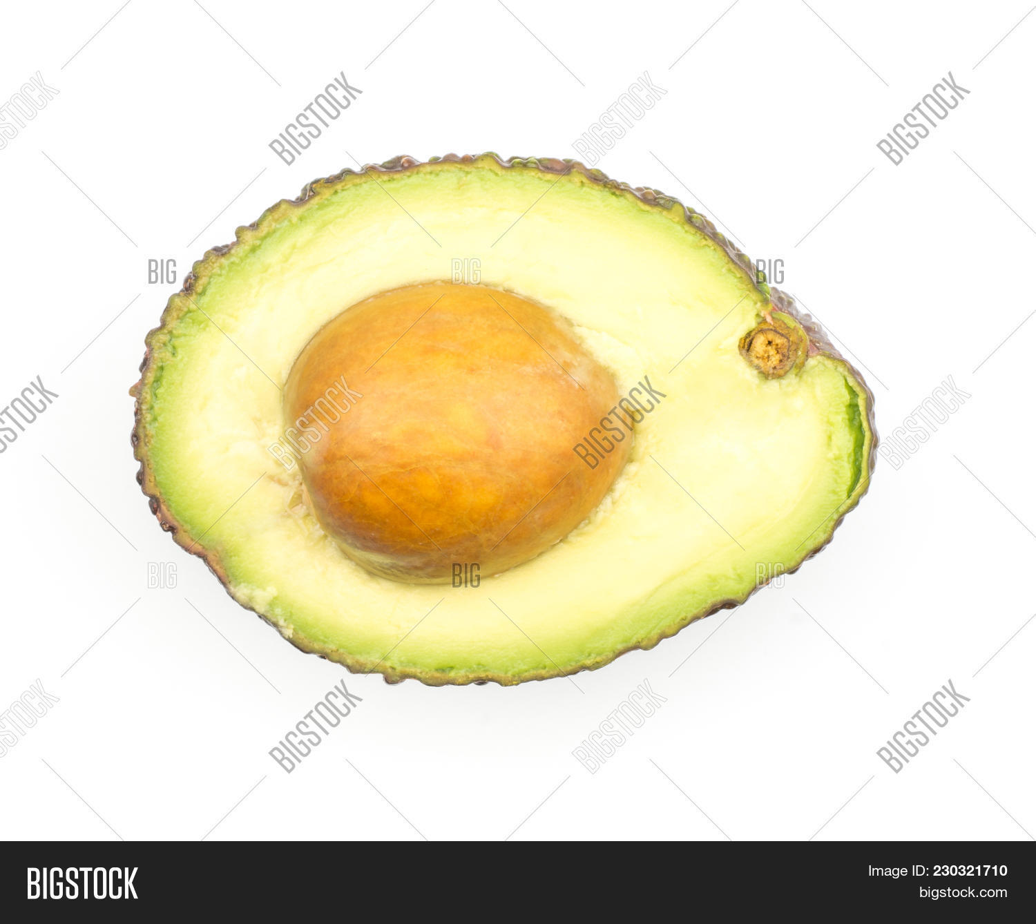 One Avocado Half Seed Image & Photo (Free Trial) | Bigstock
