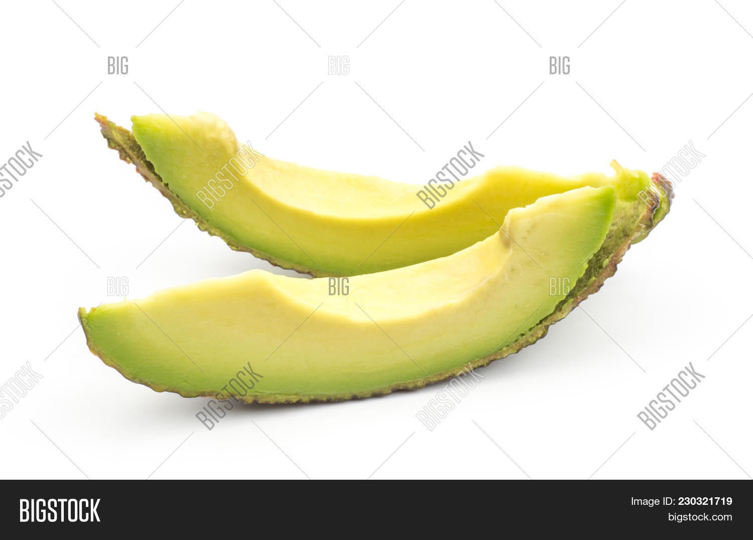 Two Avocado Slices Image & Photo (Free Trial) | Bigstock