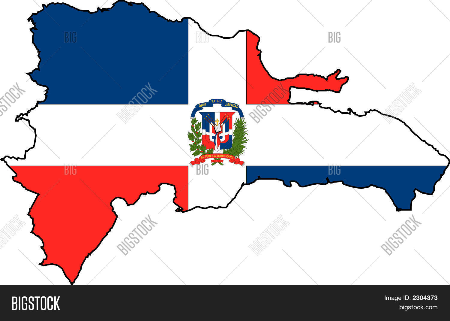 Vector y foto Mapa De República (prueba gratis) | Bigstock