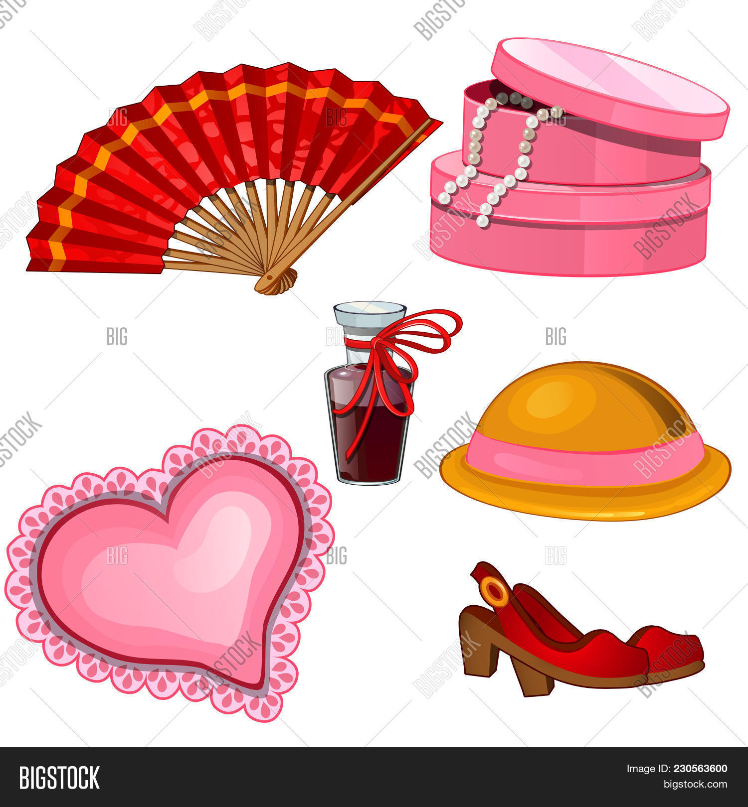 Set Accessories Vector & Photo (Free Trial) | Bigstock