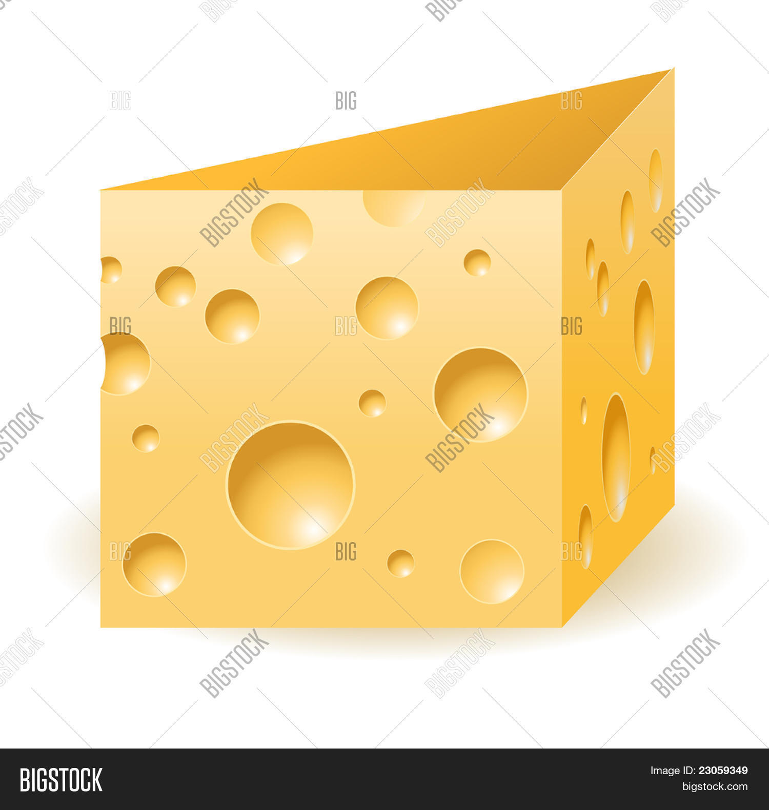 Vector Piece Cheese Vector & Photo (Free Trial) | Bigstock