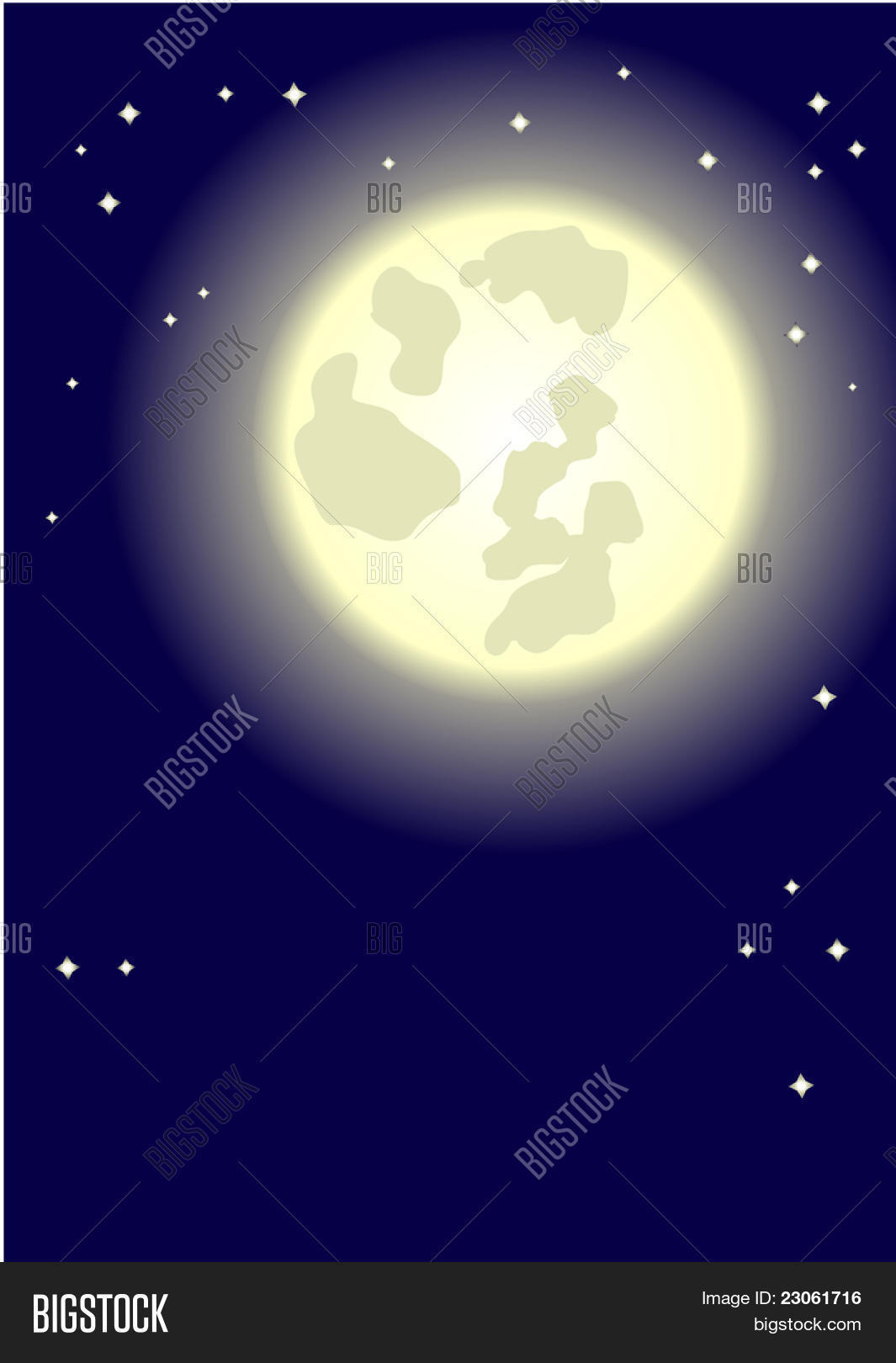 Moon. Vector Vector & Photo (Free Trial) | Bigstock