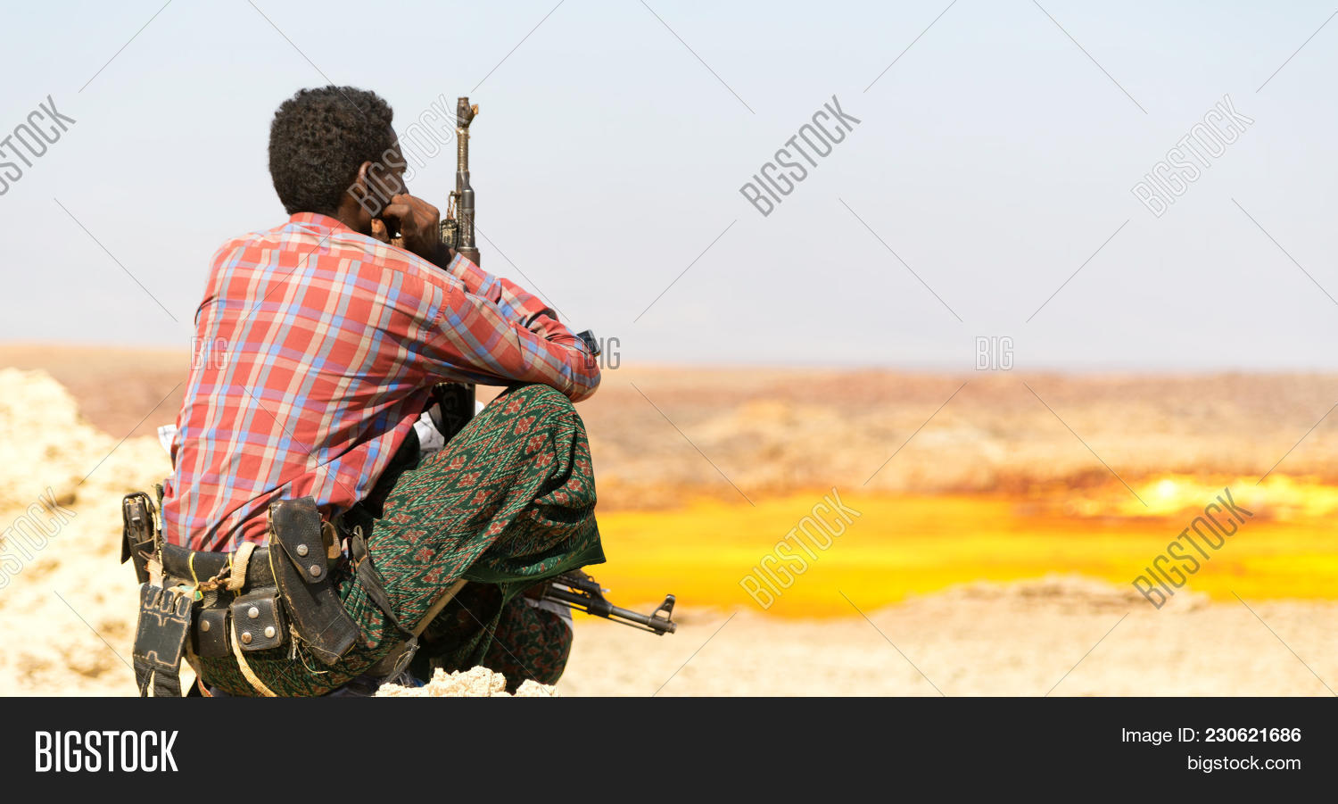 Black Soldier His Gun Image & Photo (Free Trial) | Bigstock