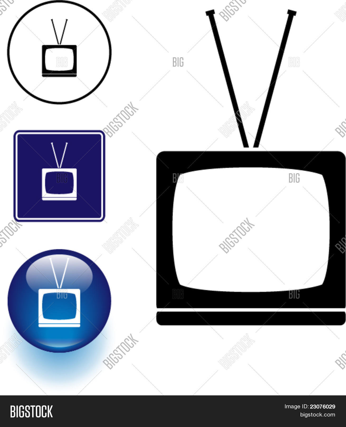 Television Symbol Vector & Photo (Free Trial) | Bigstock