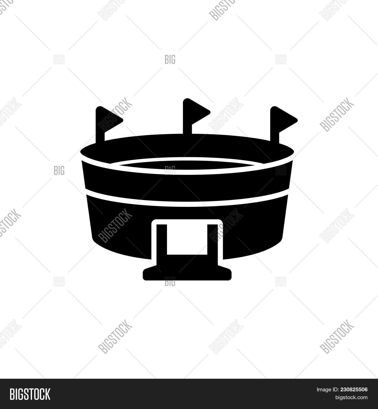 Stadium Icon Isolated Vector & Photo (Free Trial) | Bigstock